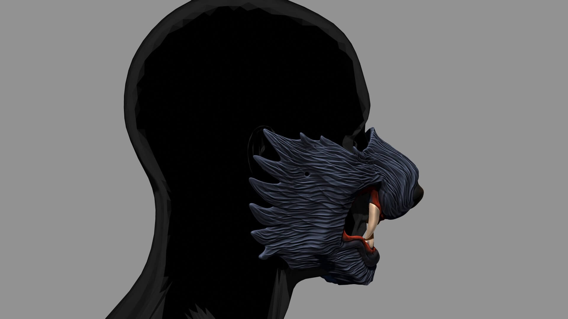 Wolf Face Mask Cosplay - 3D Model by blackstar90