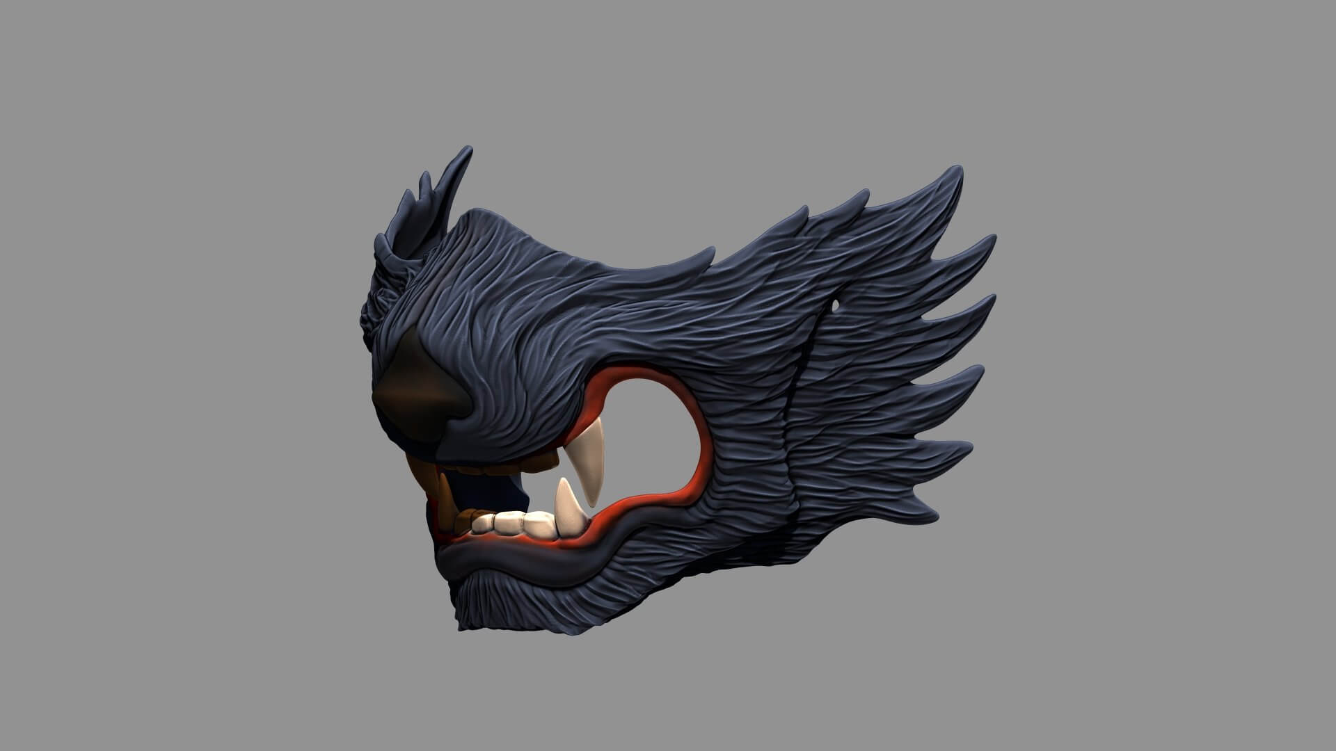 Wolf Face Mask Cosplay - 3D Model by blackstar90