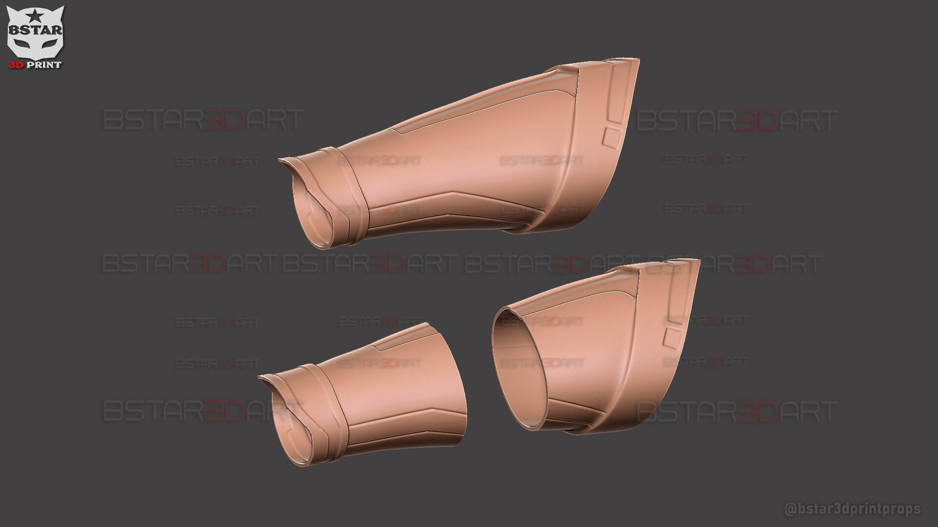 Wolverine Arm Armor - Marvel Cosplay 3D Model by blackstar90