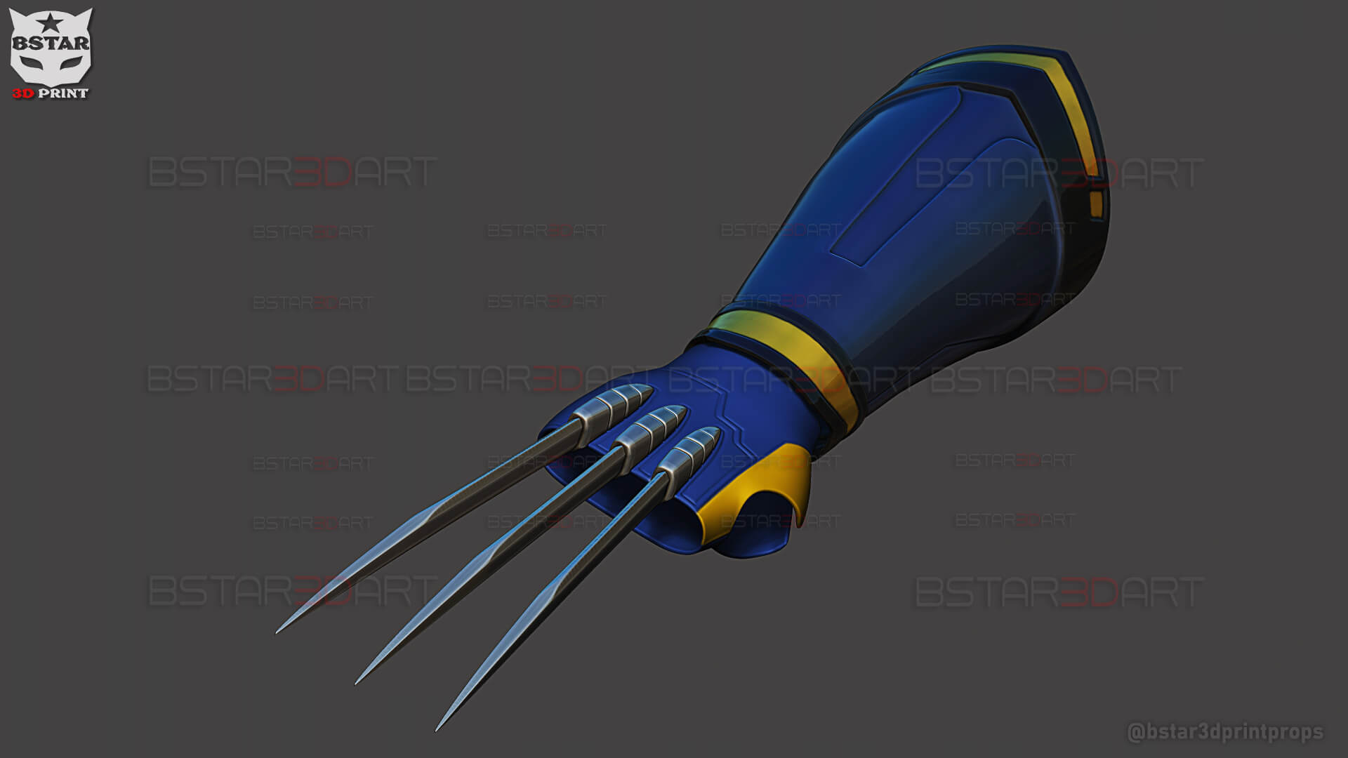 Wolverine Gloves Claw and Arm Armor - Marvel Cosplay 3D Model by ...