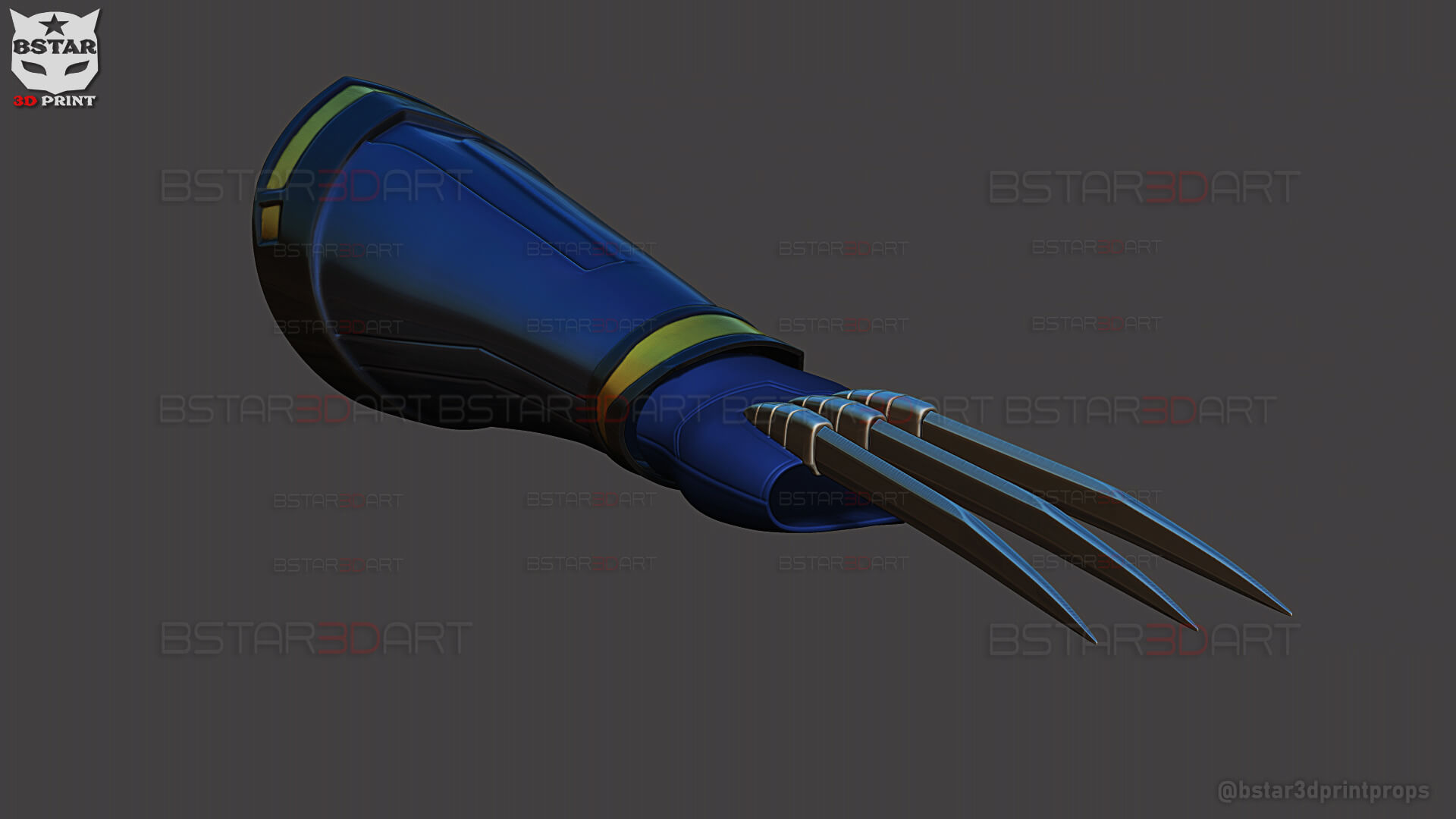 Wolverine Gloves Claw and Arm Armor - Marvel Cosplay 3D Model by ...
