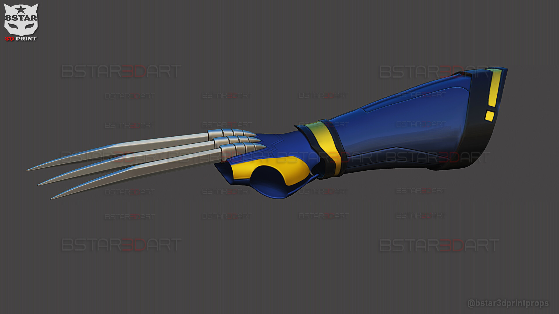 Wolverine Gloves Claw and Arm Armor - Marvel Cosplay 3D Model by ...