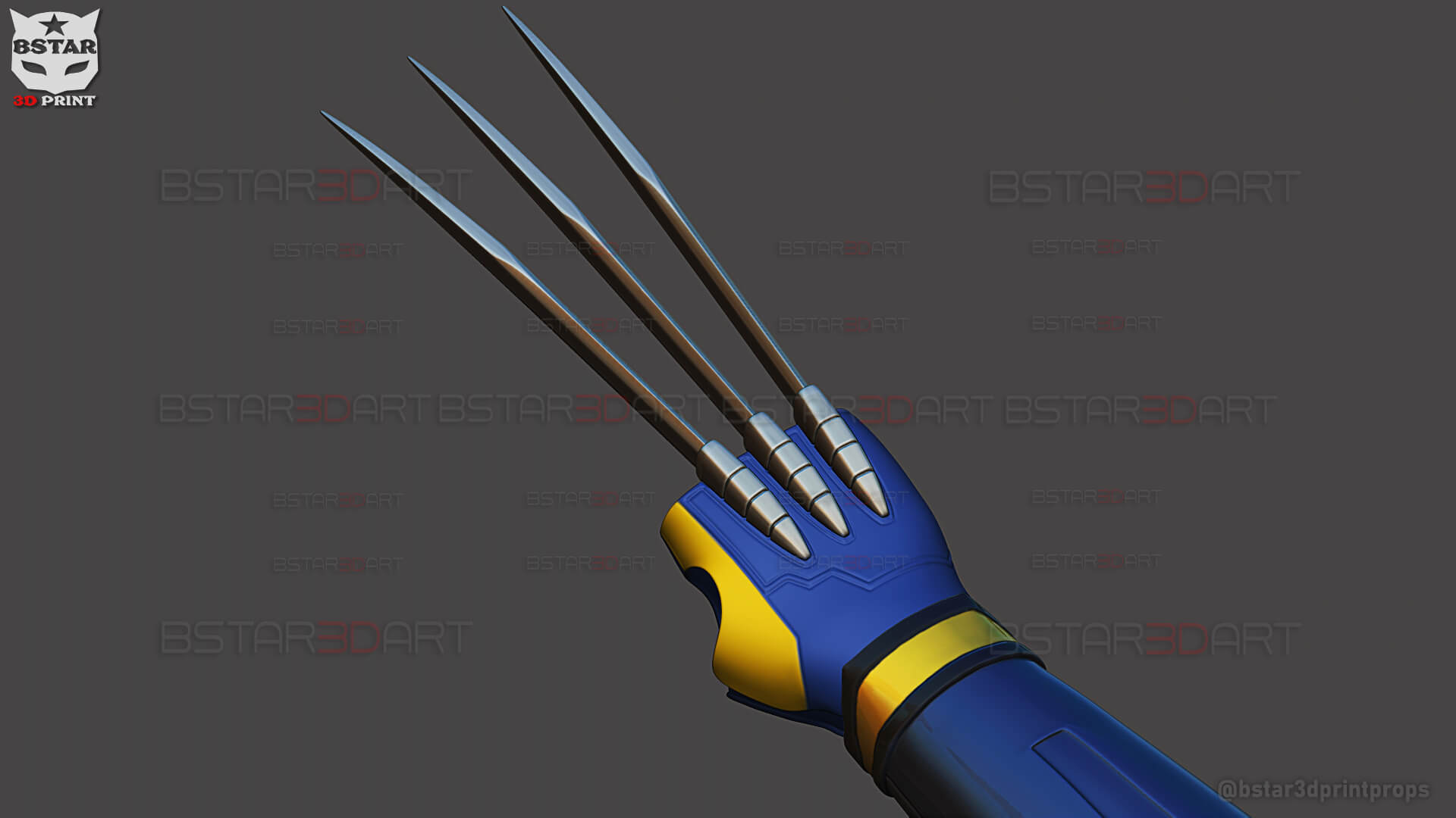 Wolverine Gloves Claw and Arm Armor - Marvel Cosplay 3D Model by ...
