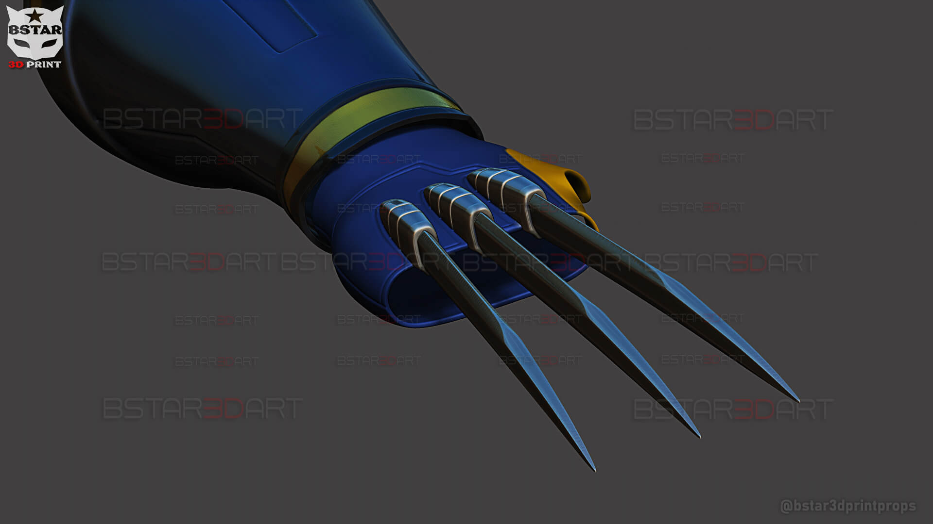 Wolverine Gloves Claw and Arm Armor - Marvel Cosplay 3D Model by ...