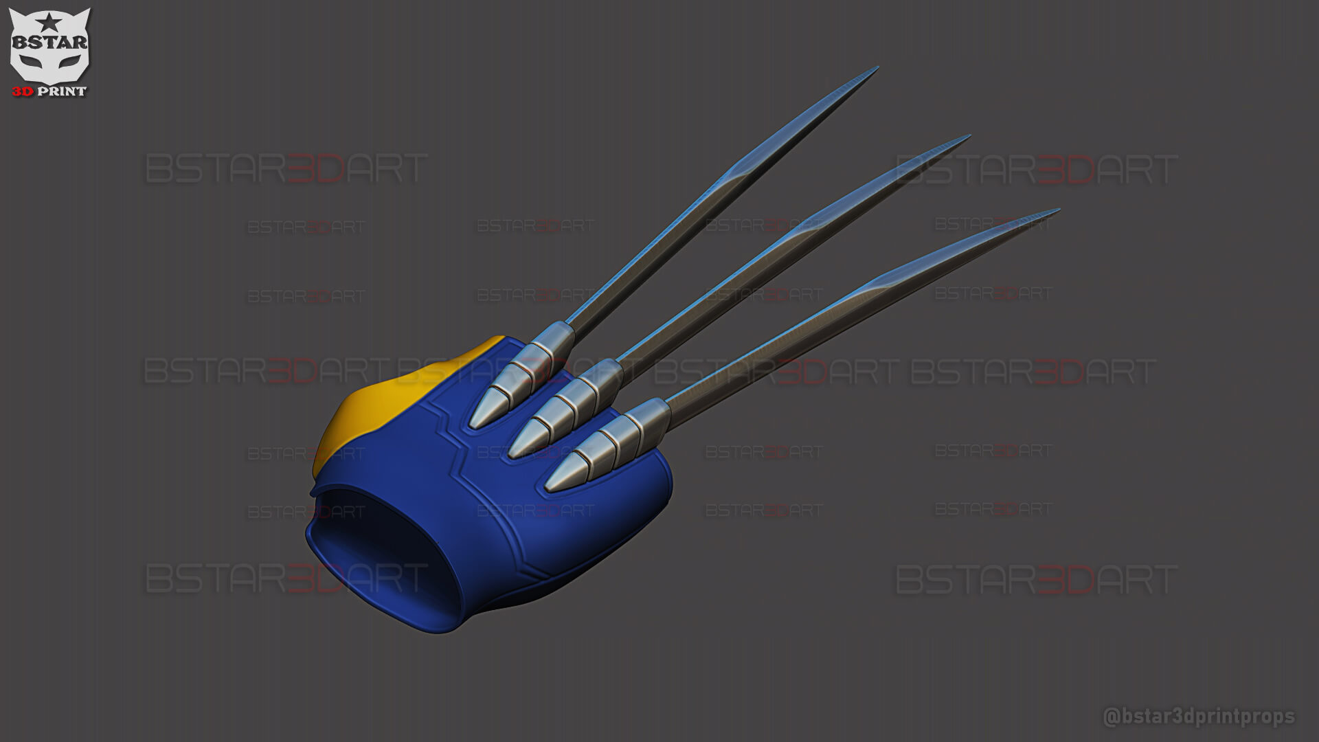 Wolverine Gloves Claw and Arm Armor - Marvel Cosplay 3D Model by ...