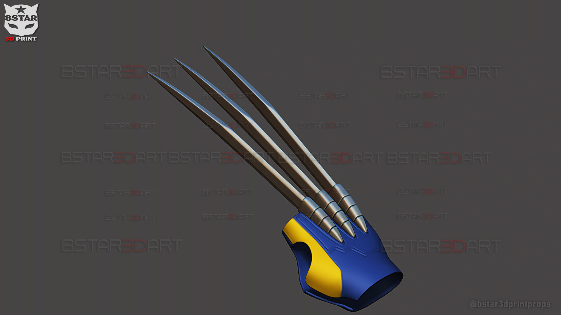 Wolverine Gloves Claw Weapon - Marvel Cosplay 3D Model by blackstar90