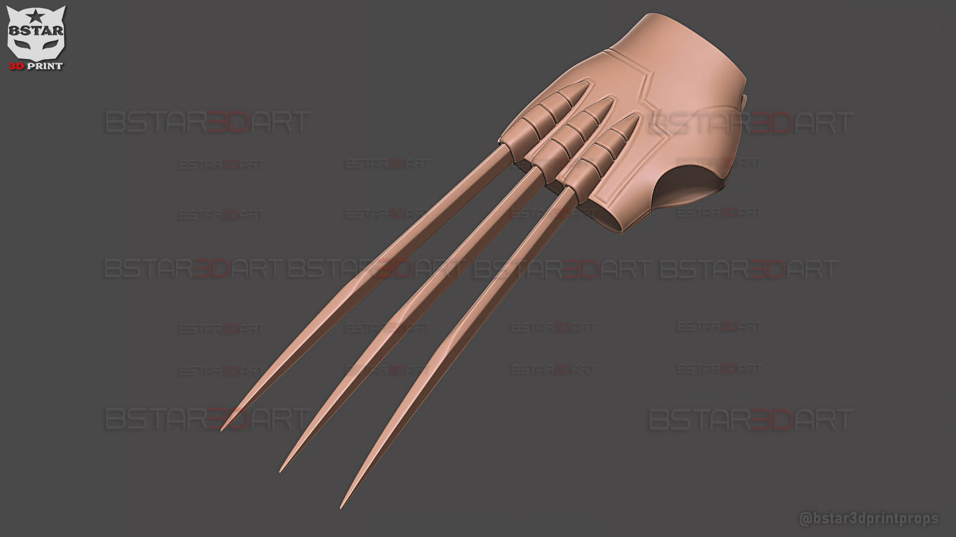 Wolverine Gloves Claw Weapon - Marvel Cosplay 3D Model by blackstar90