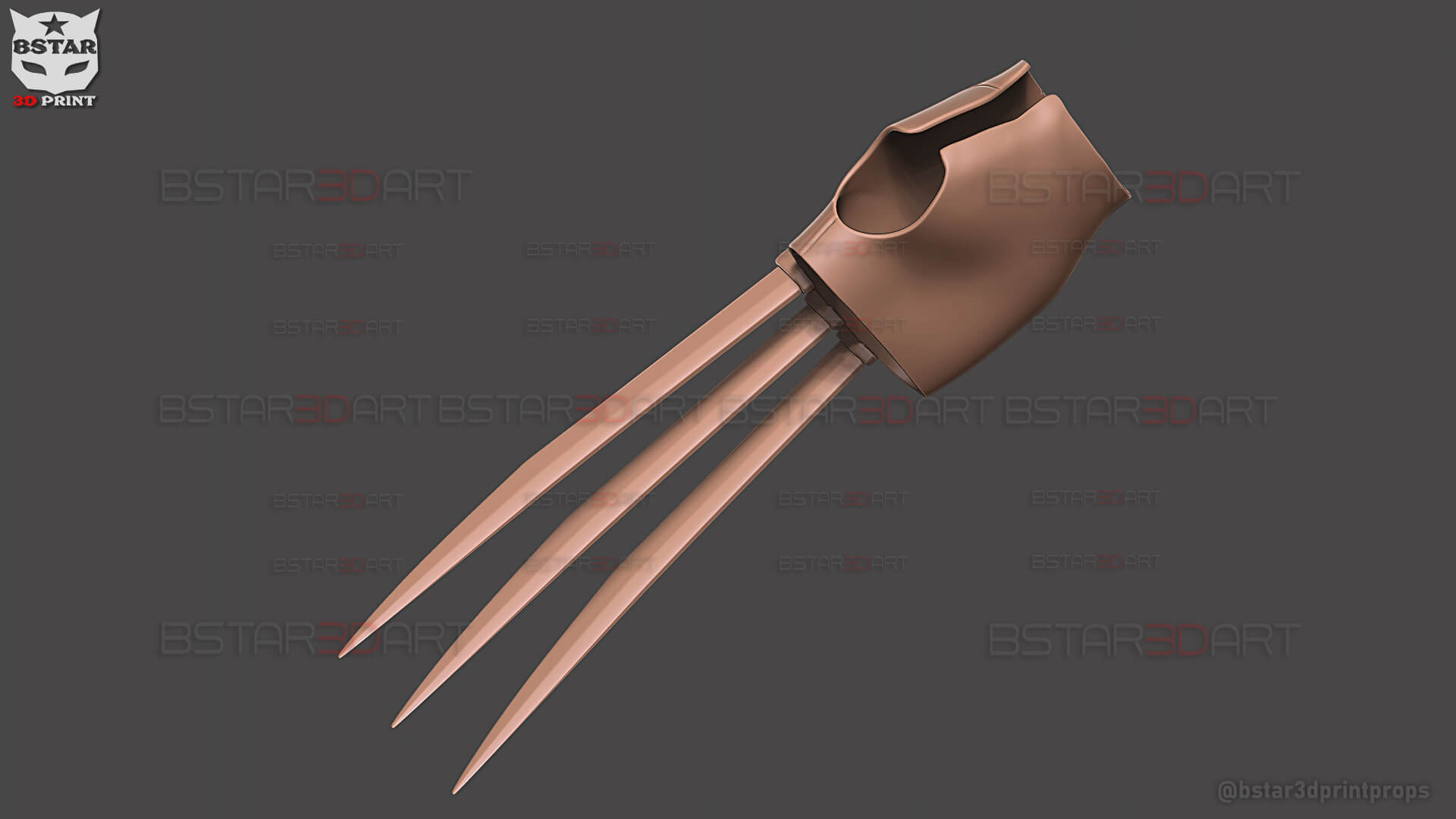 Wolverine Gloves Claw Weapon - Marvel Cosplay 3D Model by blackstar90