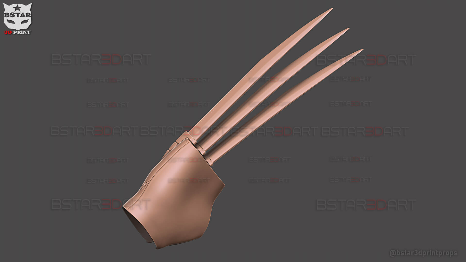 Wolverine Gloves Claw Weapon - Marvel Cosplay 3D Model by blackstar90