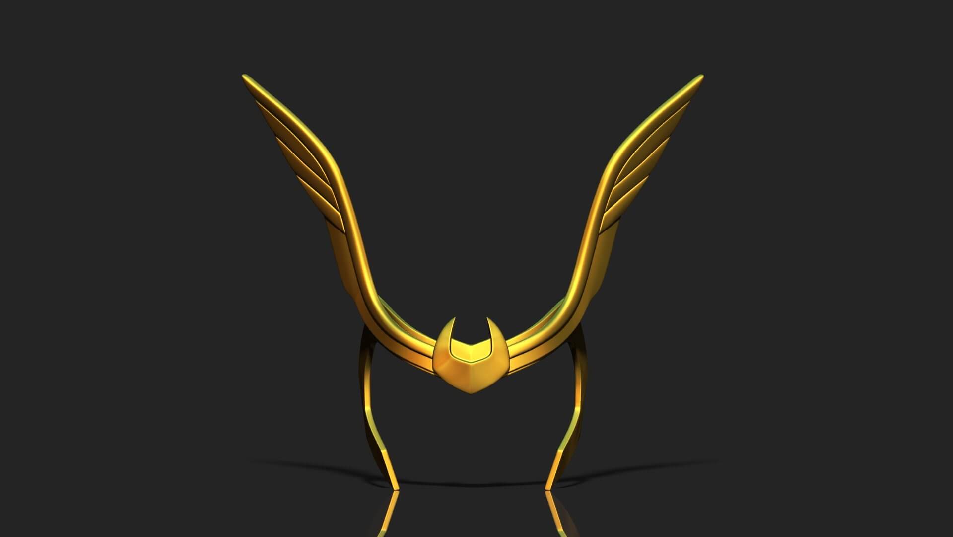 Worthy Loki Crown Helmet - 3D Print Model by blackstar90