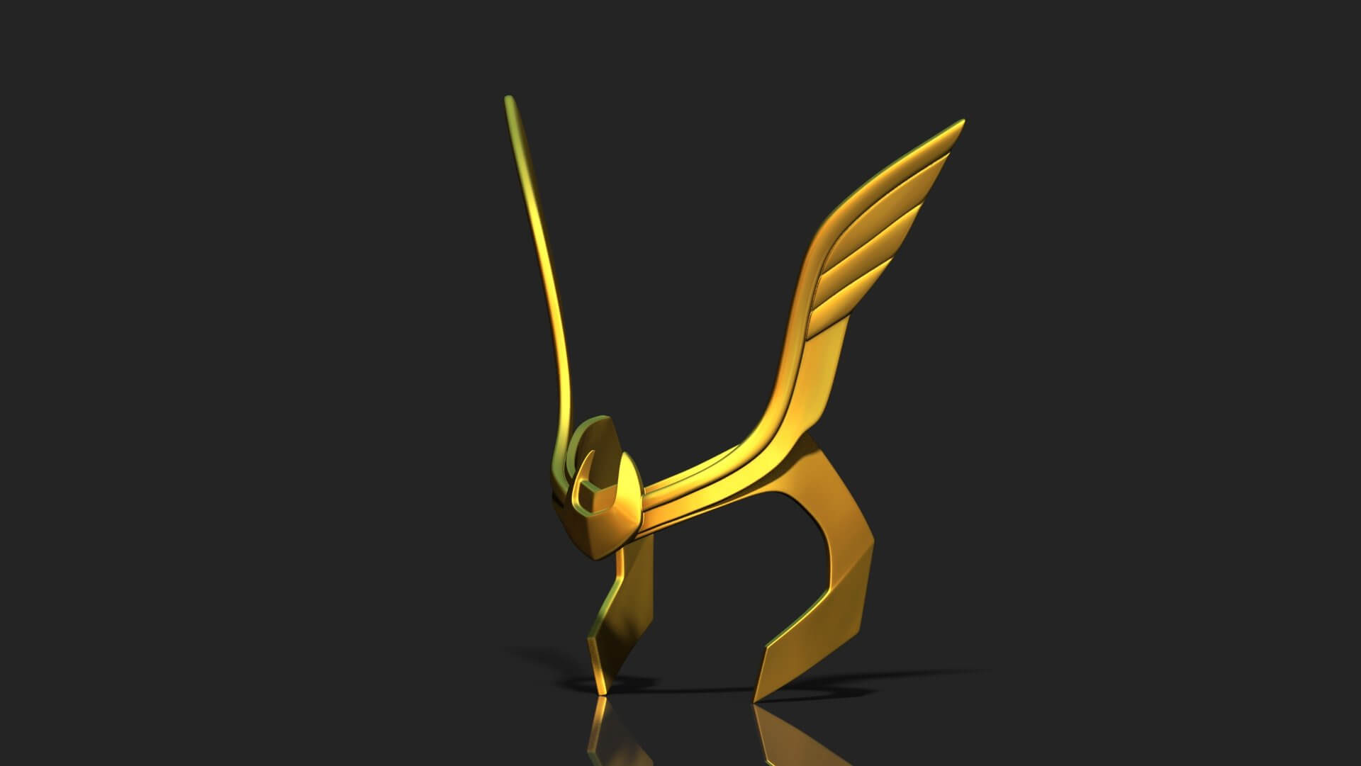 Worthy Loki Crown Helmet - 3D Model by blackstar90