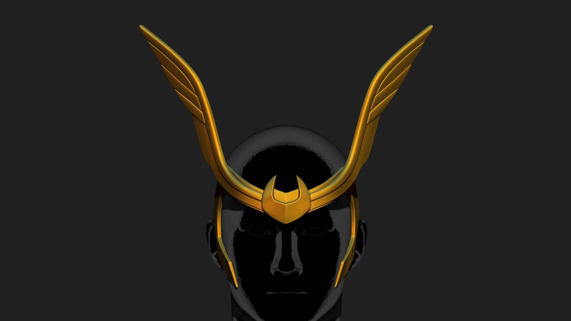 Worthy Loki Crown Helmet - 3D Model by blackstar90