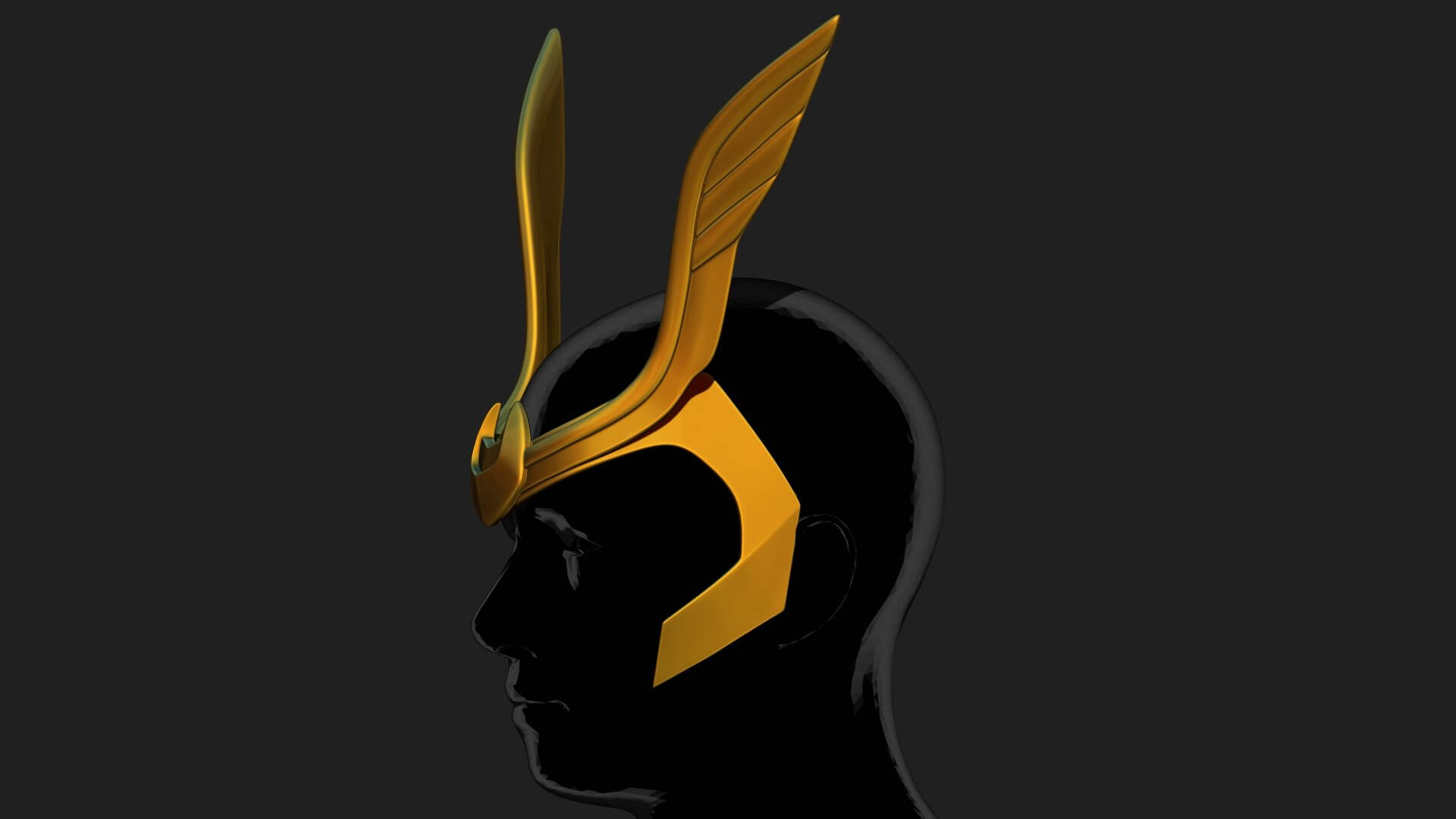 Worthy Loki Crown Helmet - 3D Model by blackstar90