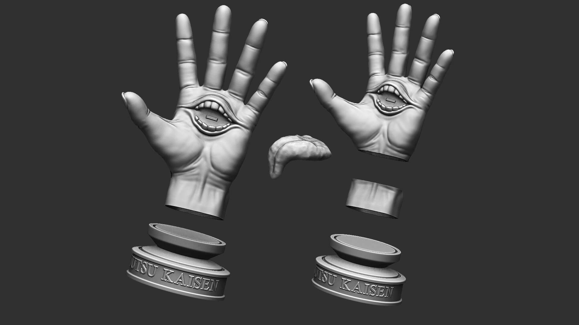 Yuji Itadori Hand - Sukuna - Jujutsu Kaisen Cosplay Decor 3D Model by ...