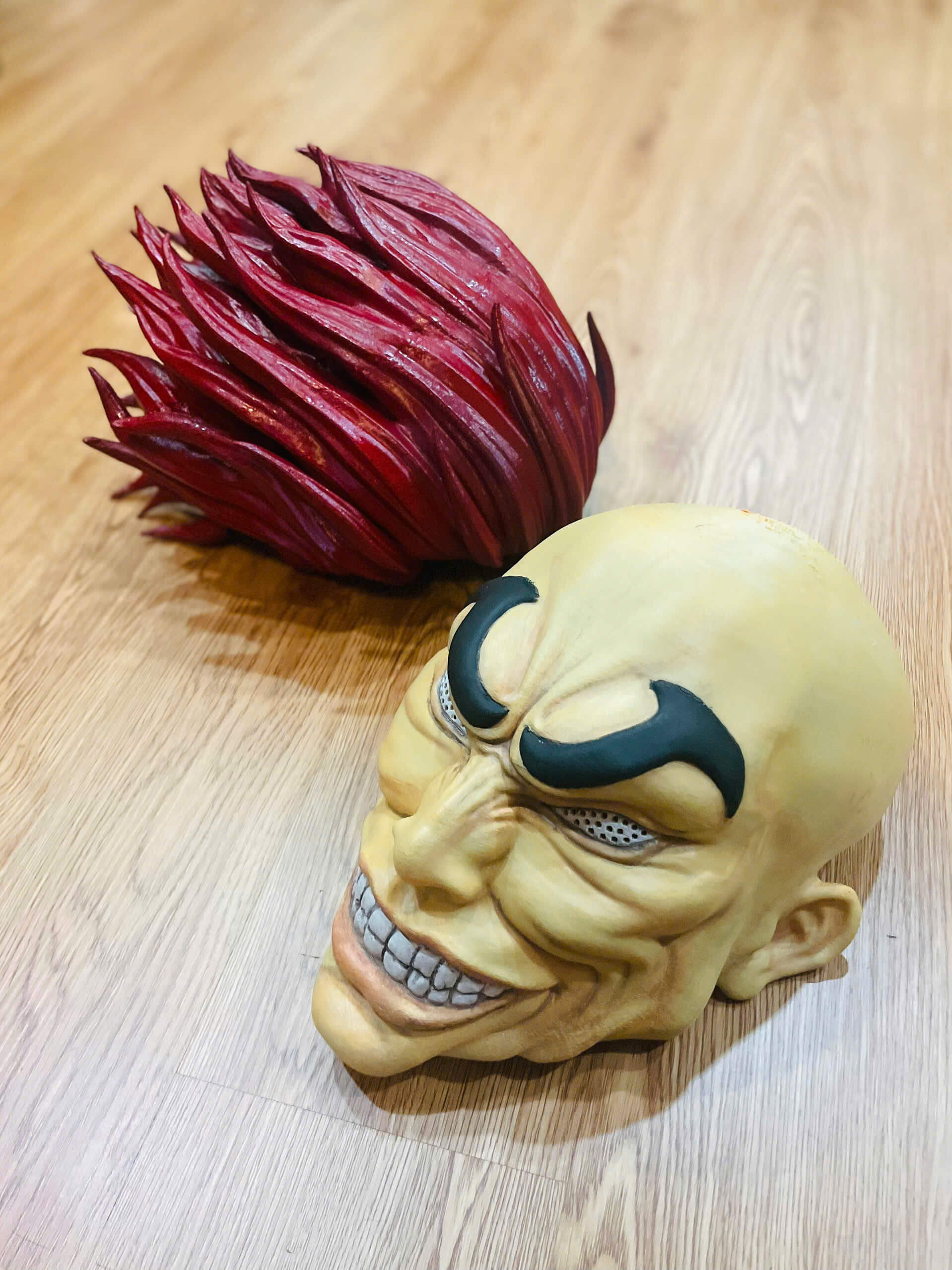 Yujiro Hanma Head Mask (With Hair) - Baki Anime Netflix 3D Model by ...