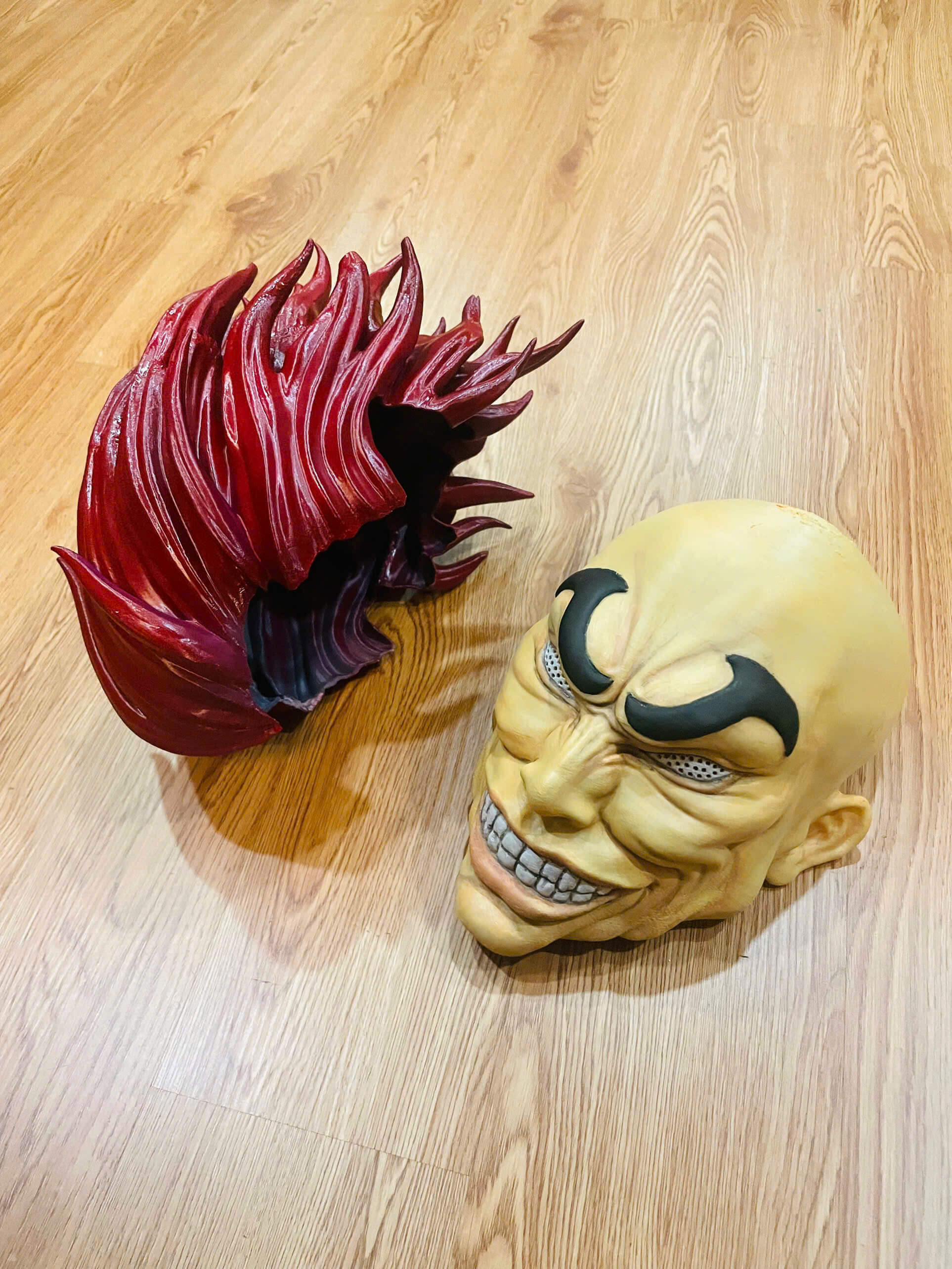 Yujiro Hanma Head Mask (With Hair) - Baki Anime Netflix 3D Model by ...