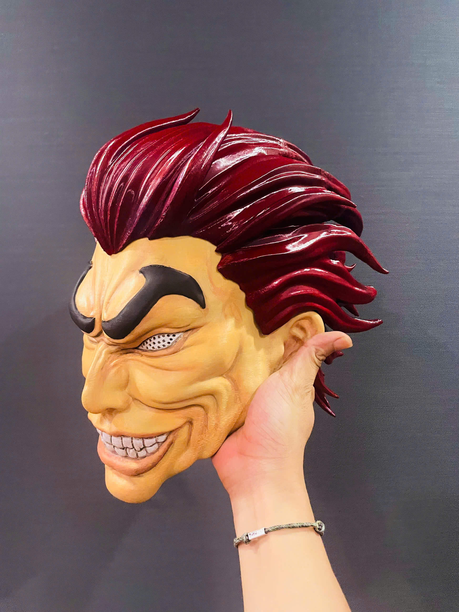 Yujiro Hanma Head Mask (With Hair) - Baki Anime Netflix 3D Model by ...