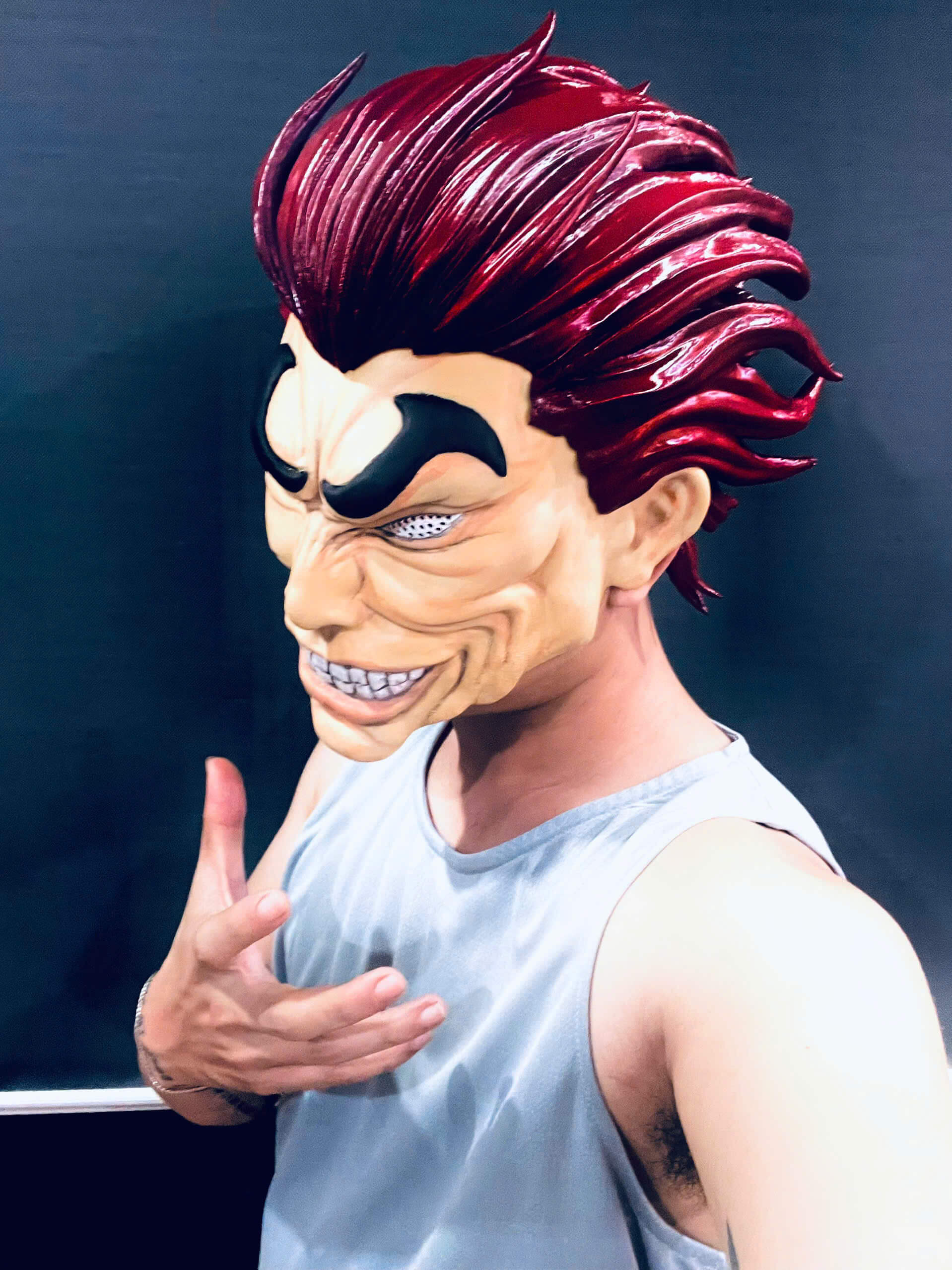 Yujiro Hanma Head Mask (With Hair) - Baki Anime Netflix 3D Model by ...
