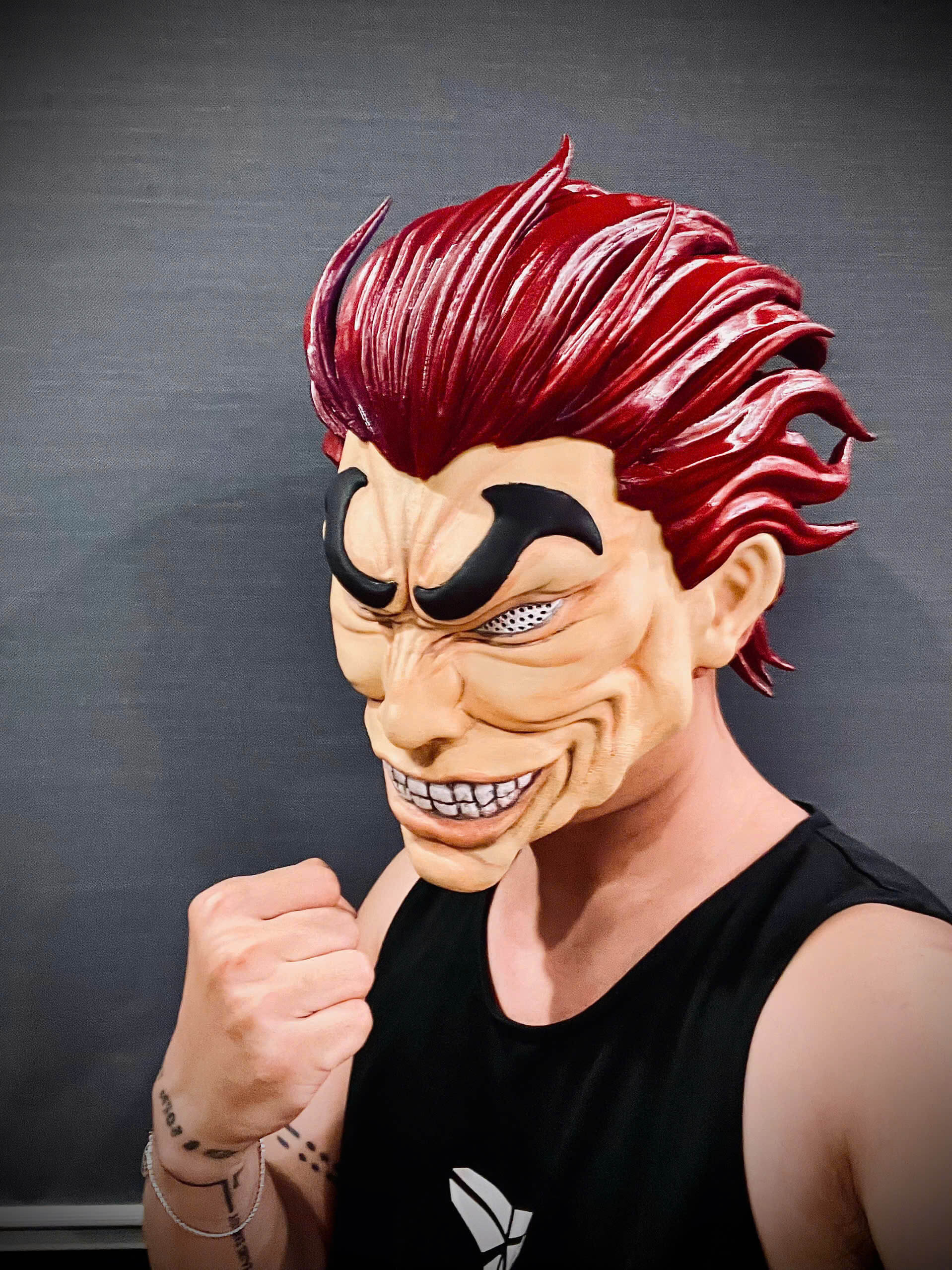 Yujiro Hanma Head Mask (With Hair) - Baki Anime Netflix 3D Model by ...