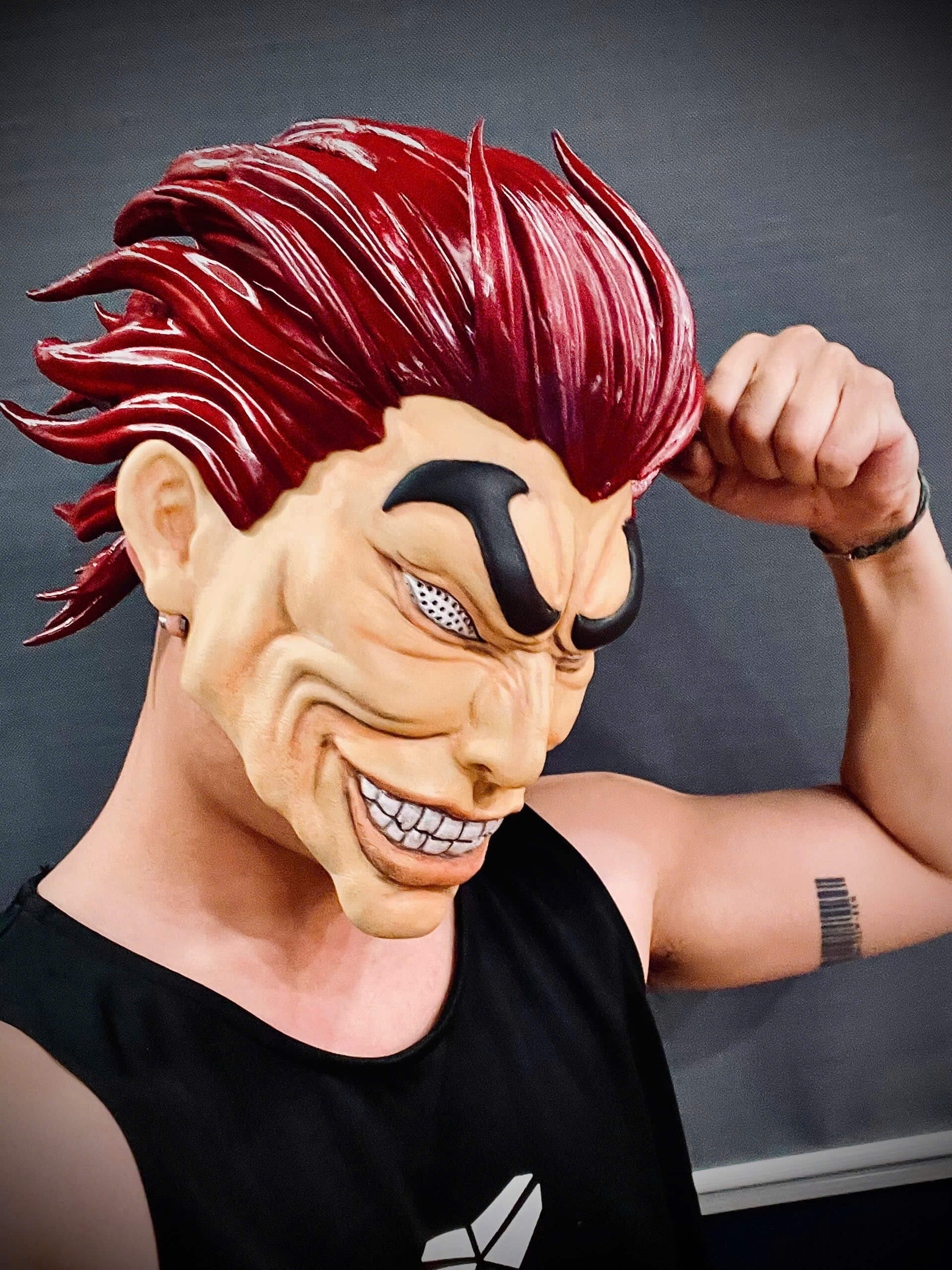 Yujiro Hanma Head Mask (With Hair) - Baki Anime Netflix 3D Model by ...