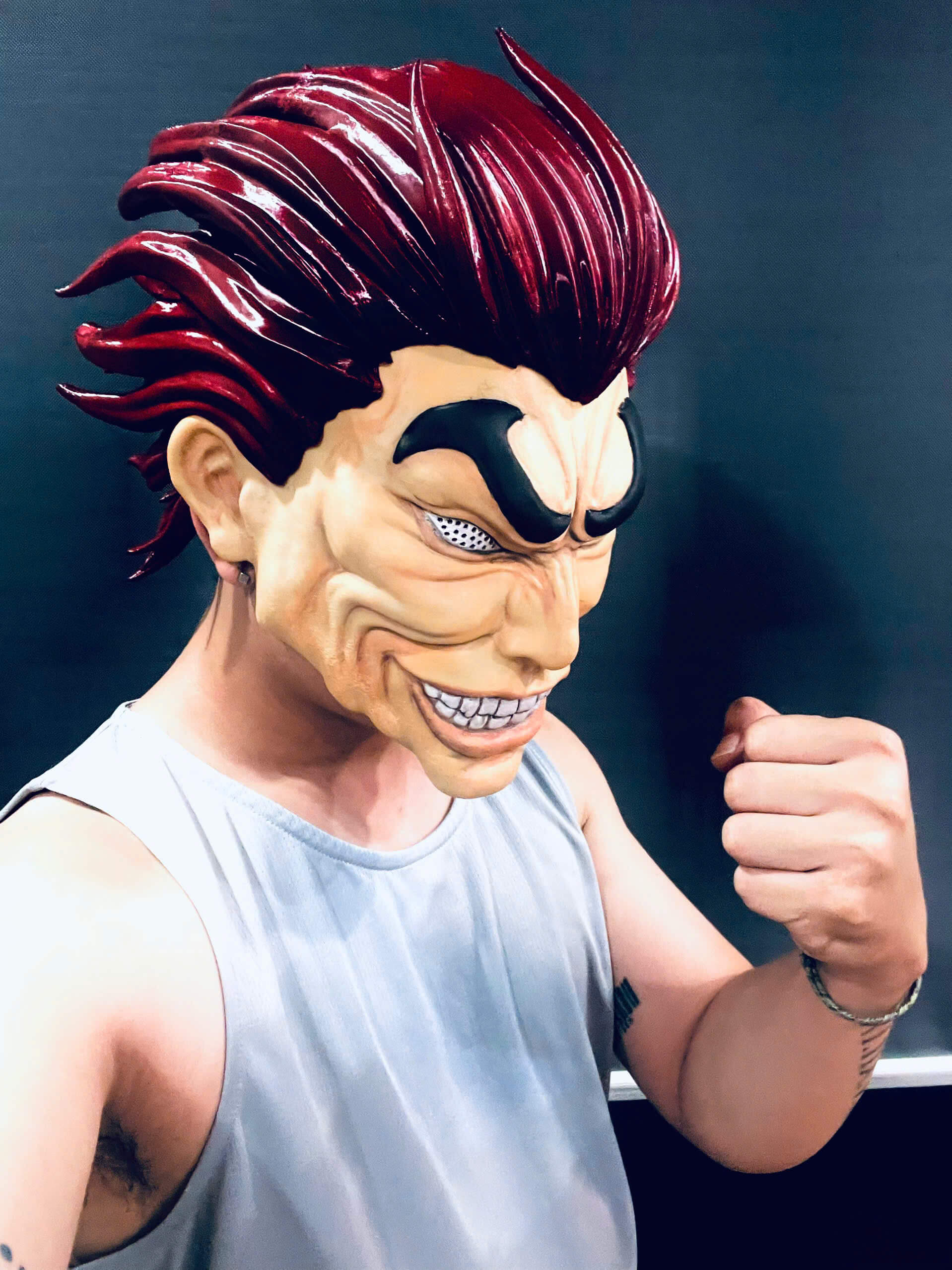 Yujiro Hanma Head Mask (With Hair) - Baki Anime Netflix 3D Model by ...