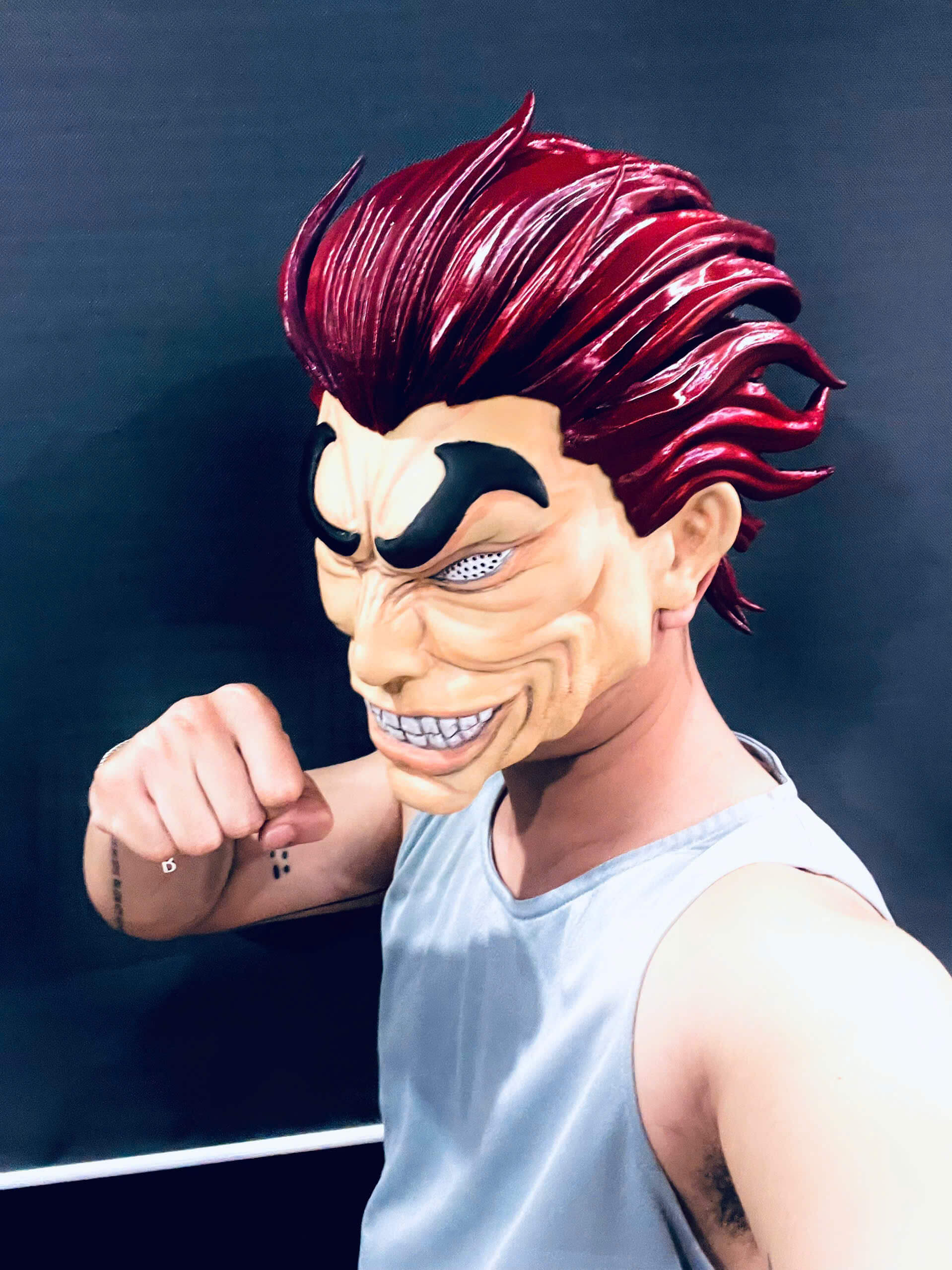 Yujiro Hanma Head Mask (With Hair) - Baki Anime Netflix 3D Model by ...