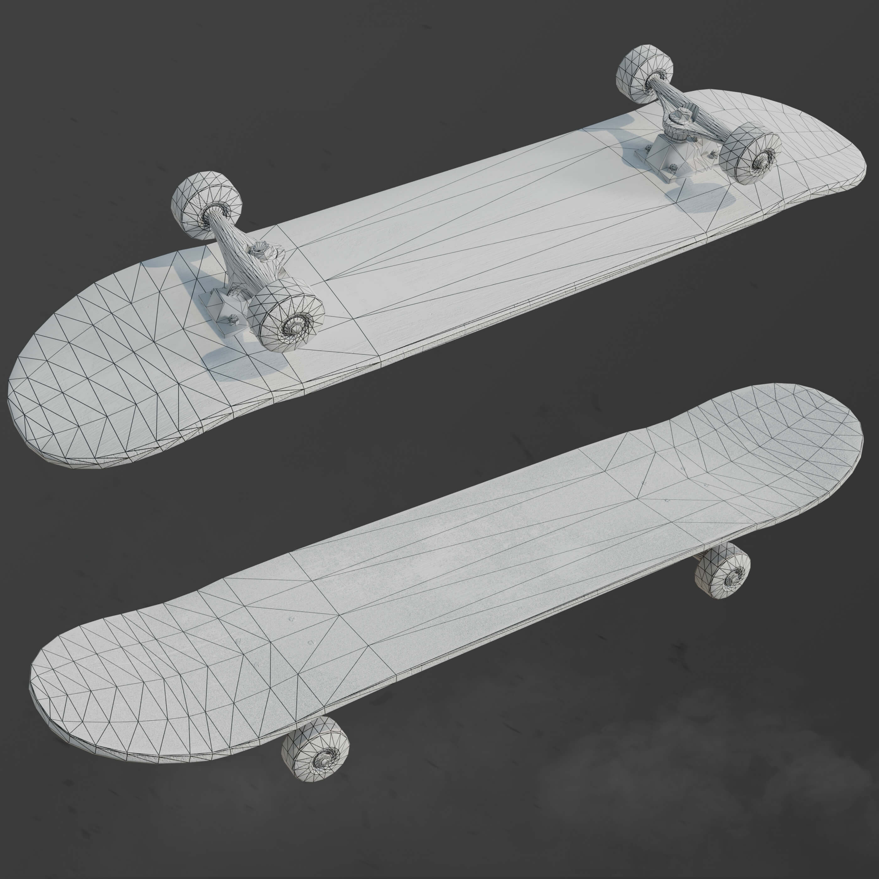 Old Skateboard - 3D Model by Blackvizual