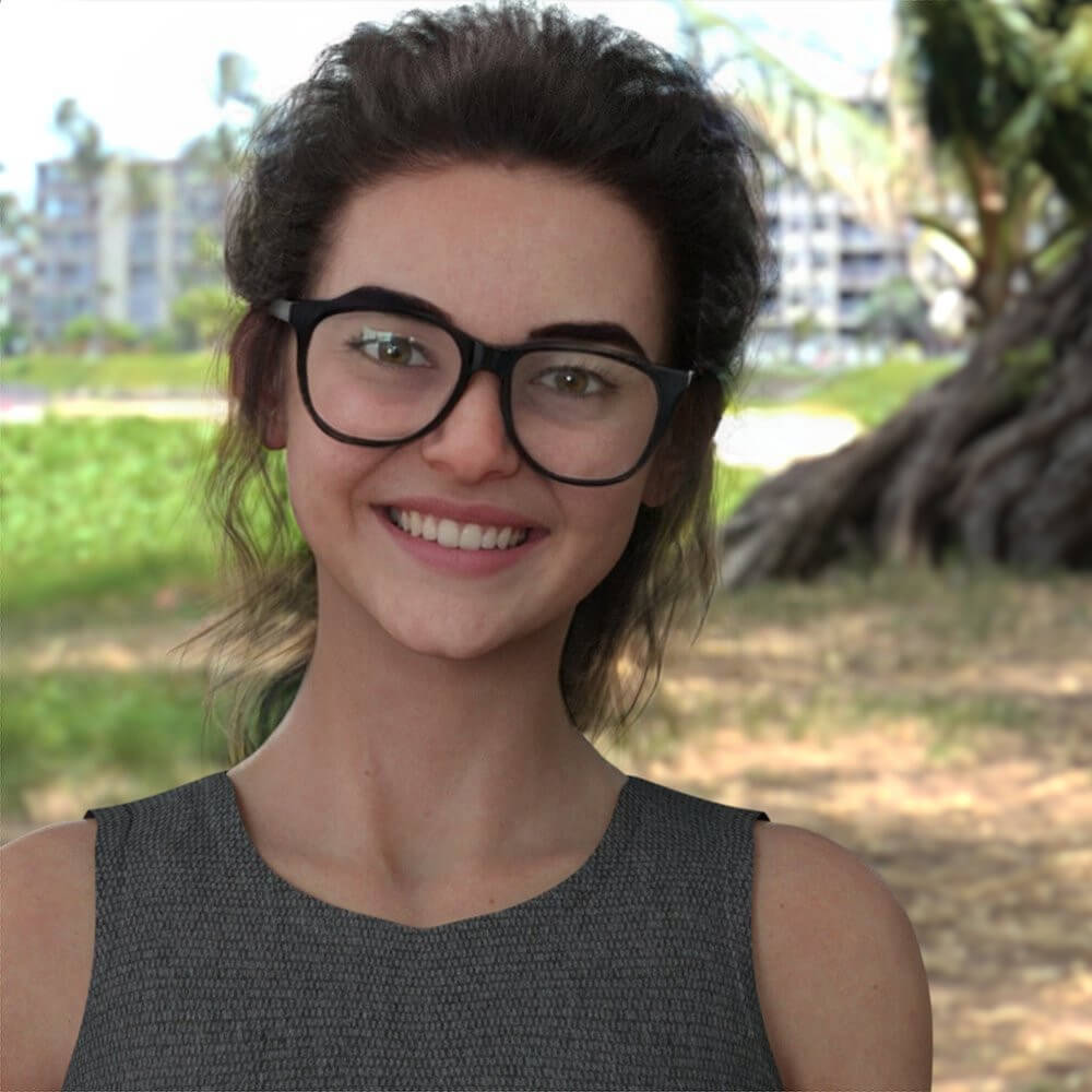 realistic smiling girl daz3d 3D Render, Digital Art by bladeseven