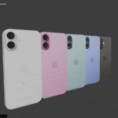 iphone 16 plus series (all colors) - 3D Model by blend_iiiooolal