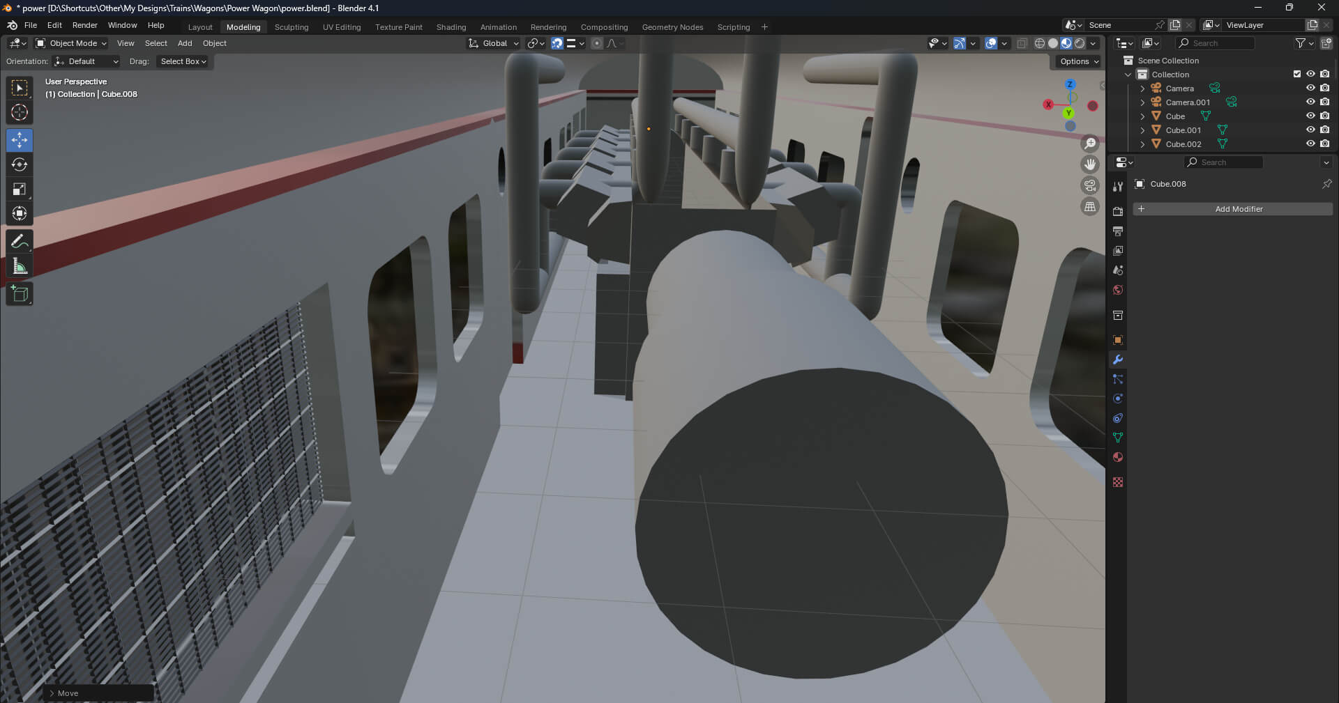 Power Generator Train - 3D Model by blend_iiiooolal