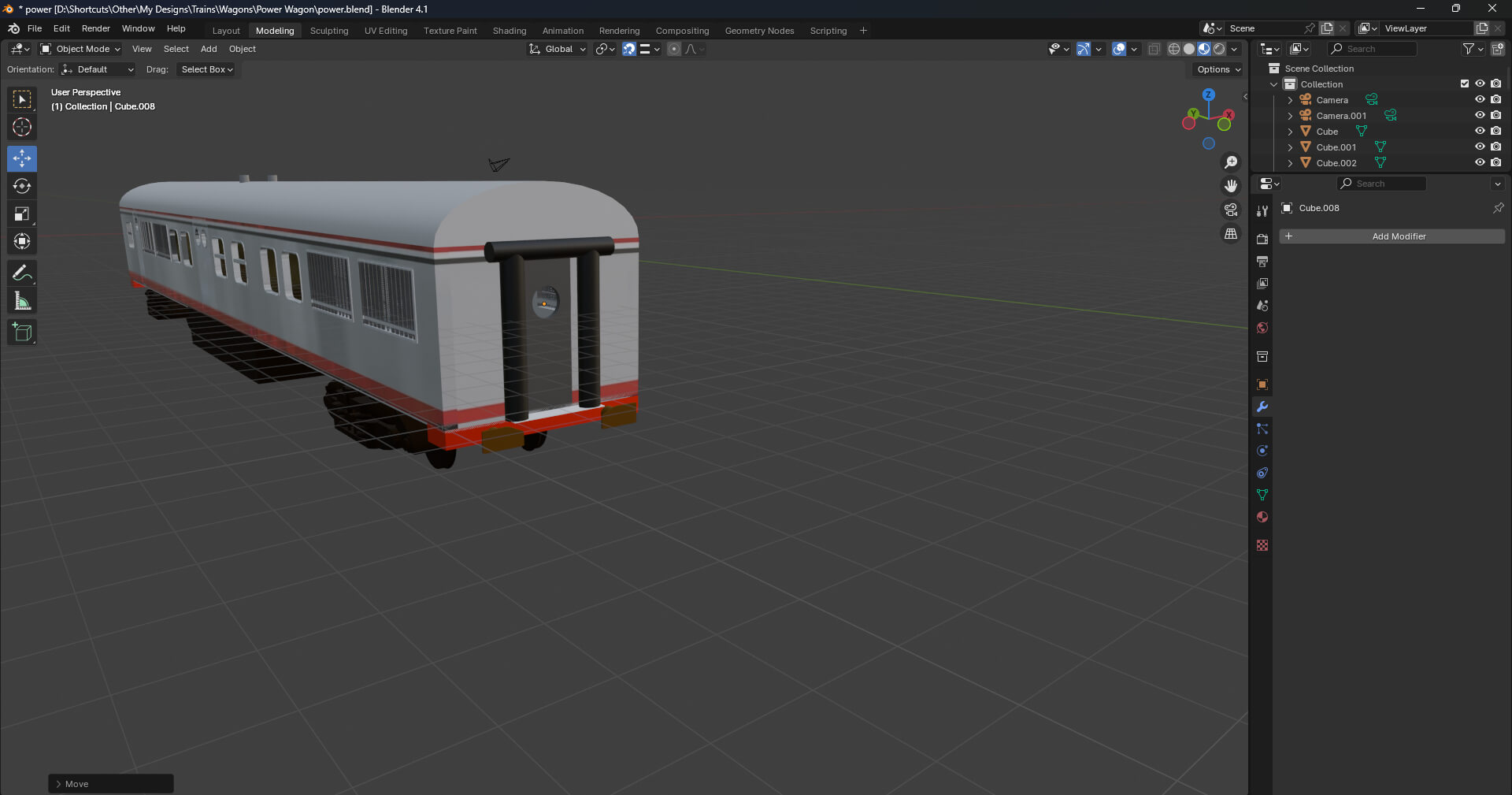 Power Generator Train - 3D Model by blend_iiiooolal