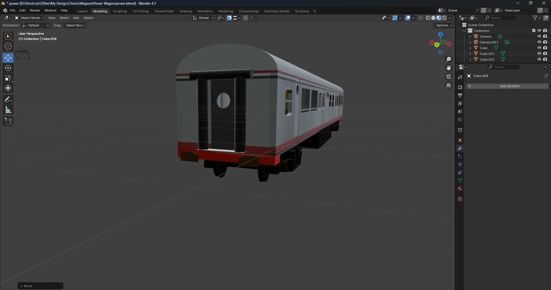 Power Generator Train - 3D Model by blend_iiiooolal