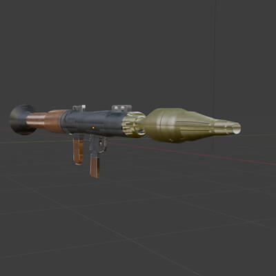 Rocket Launcher (RPG) - 3D Model by blend_iiiooolal