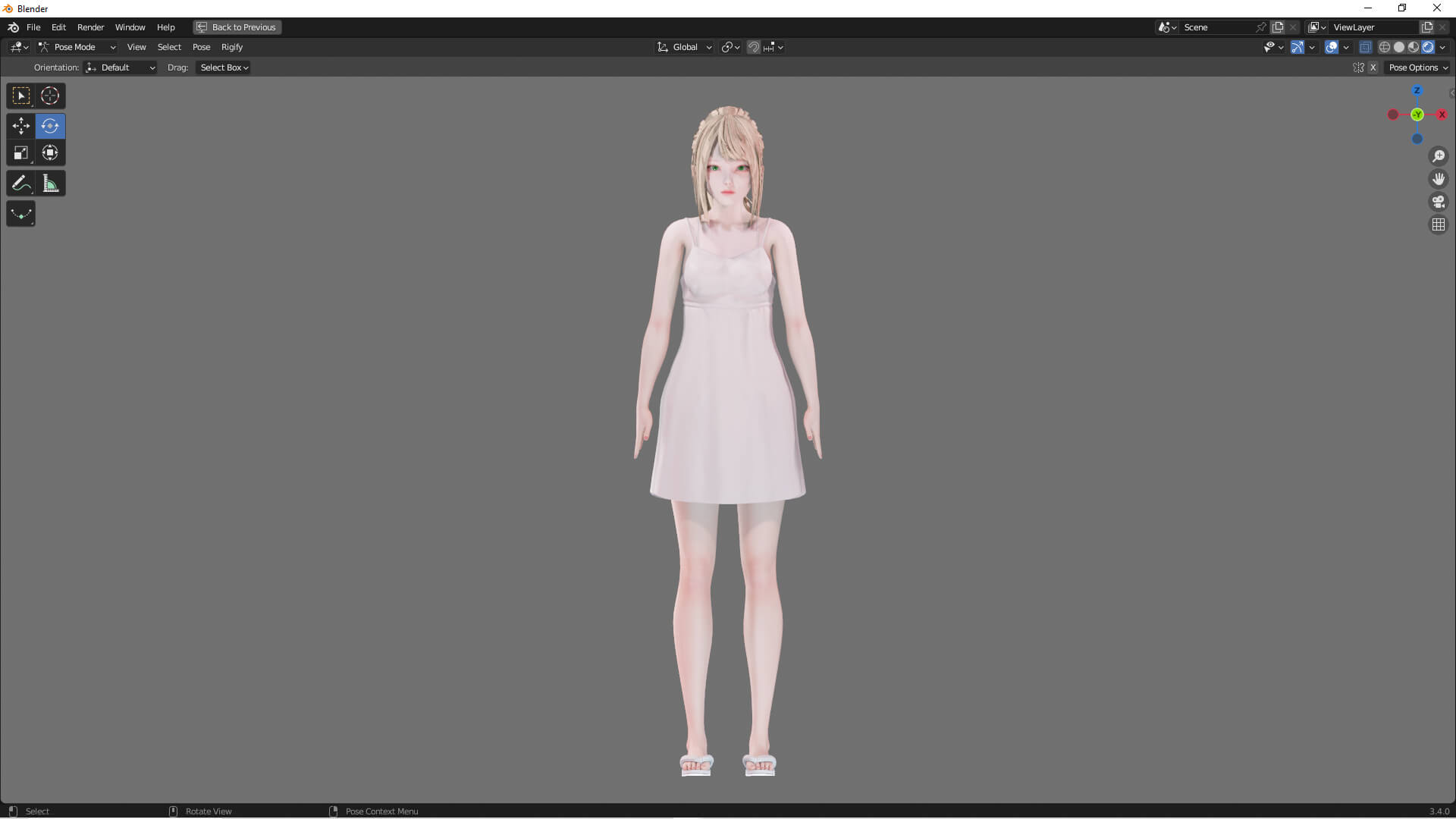 Casual Clothing 0001 Ue5 Unity Blender Animated 3d Model By Blenderanimemodel3d
