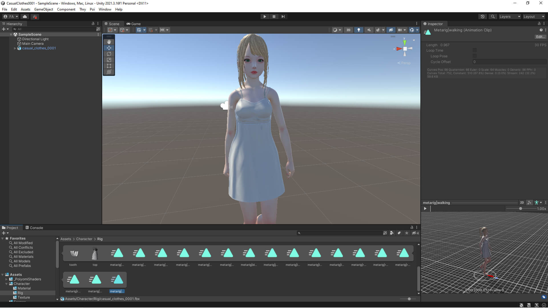 Casual Clothing 0001 Ue5 Unity Blender Animated 3d Model By Blenderanimemodel3d