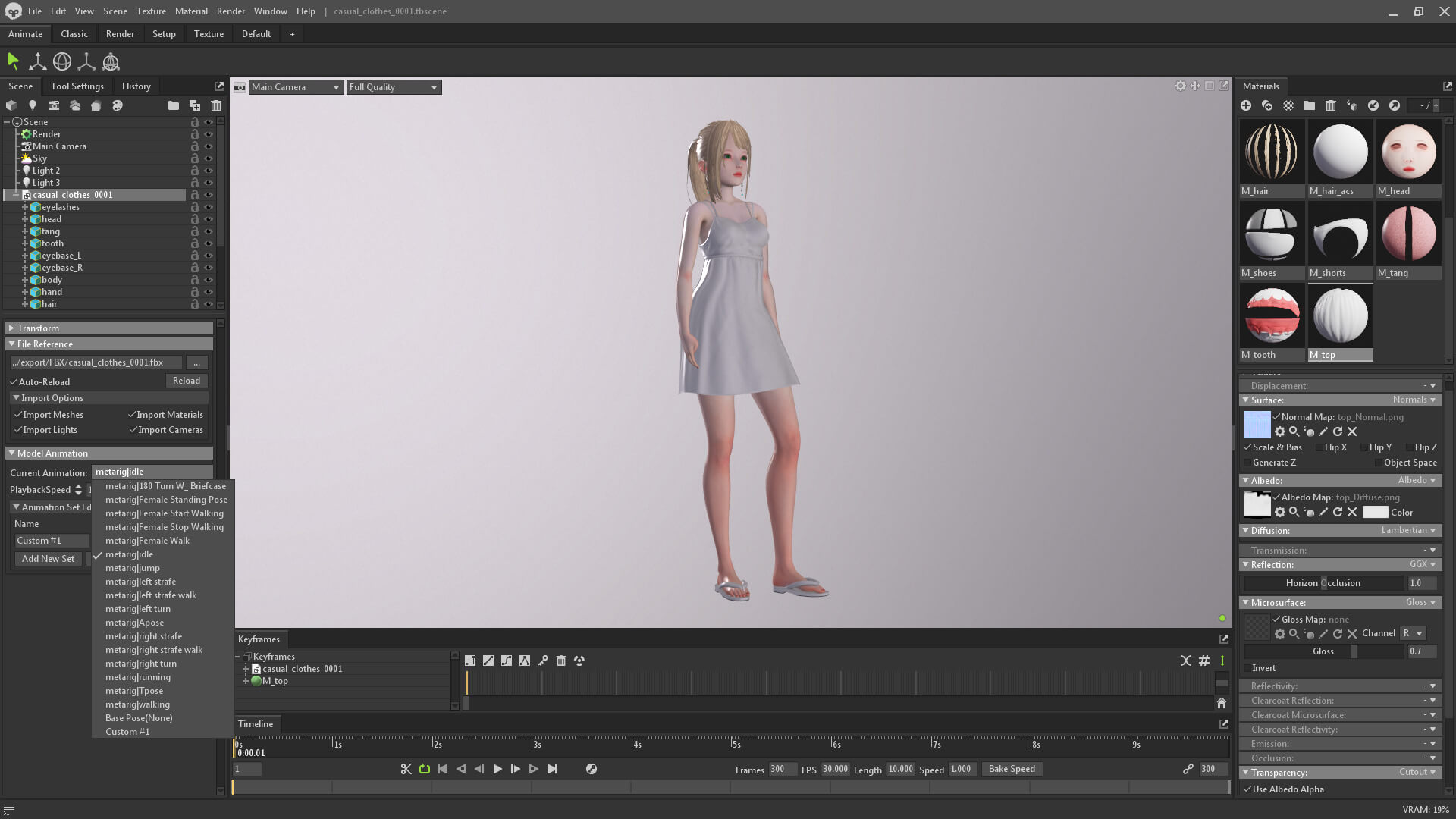 Casual Clothing 0001 Ue5 Unity Blender Animated 3d Model By Blenderanimemodel3d