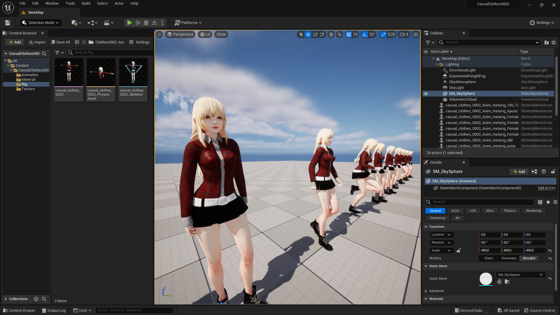 Casual Clothing 0002 - UE5 - Unity - Blender - Animated 3D Model by ...