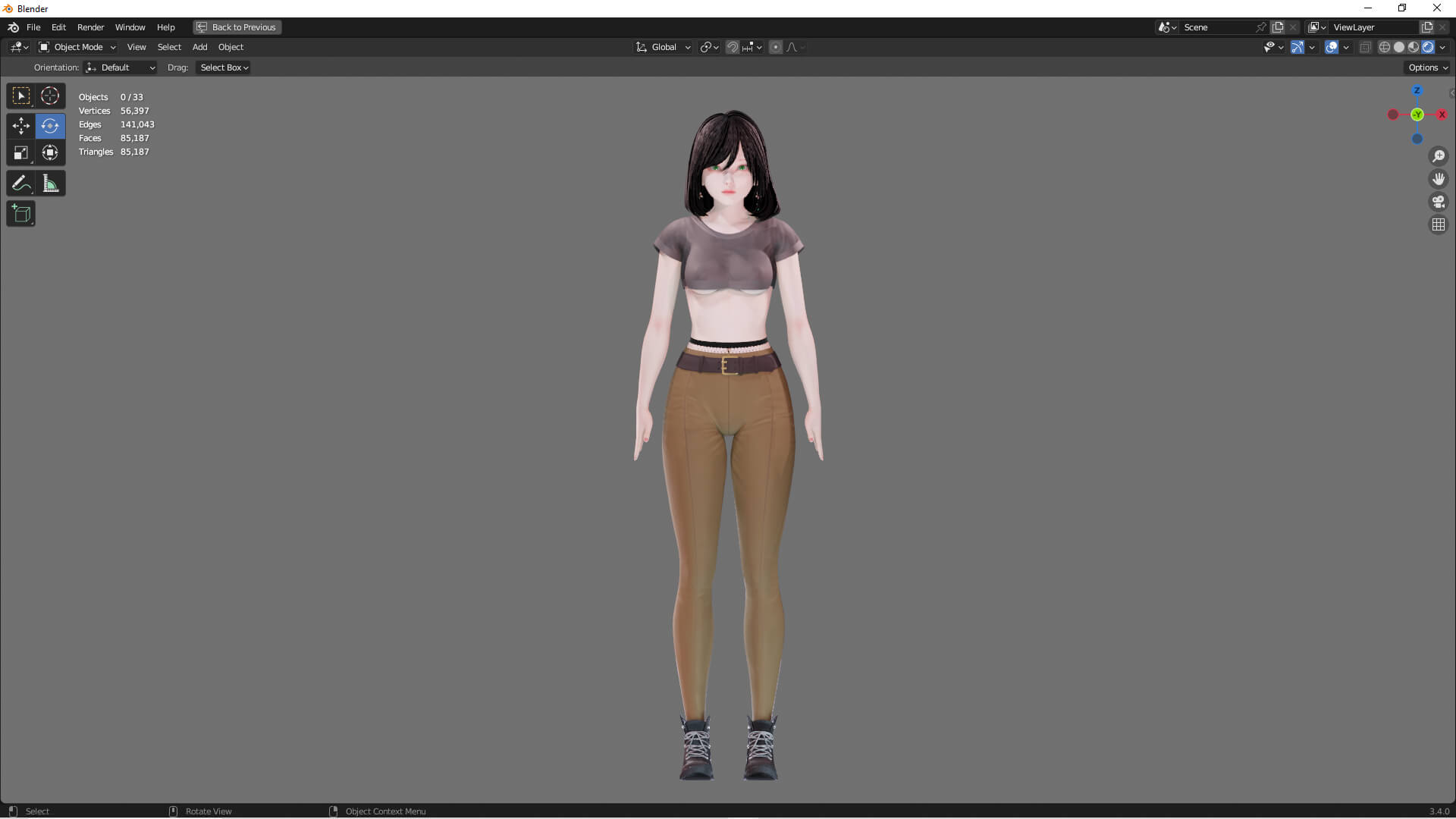 Casual Clothing 0006 - UE5 - Unity - Blender - Animated 3D Model by ...