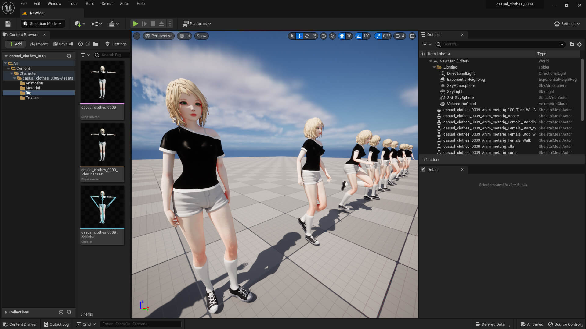 Casual Clothing 0009 - UE5 - Unity - Blender - Animated 3D Model by ...