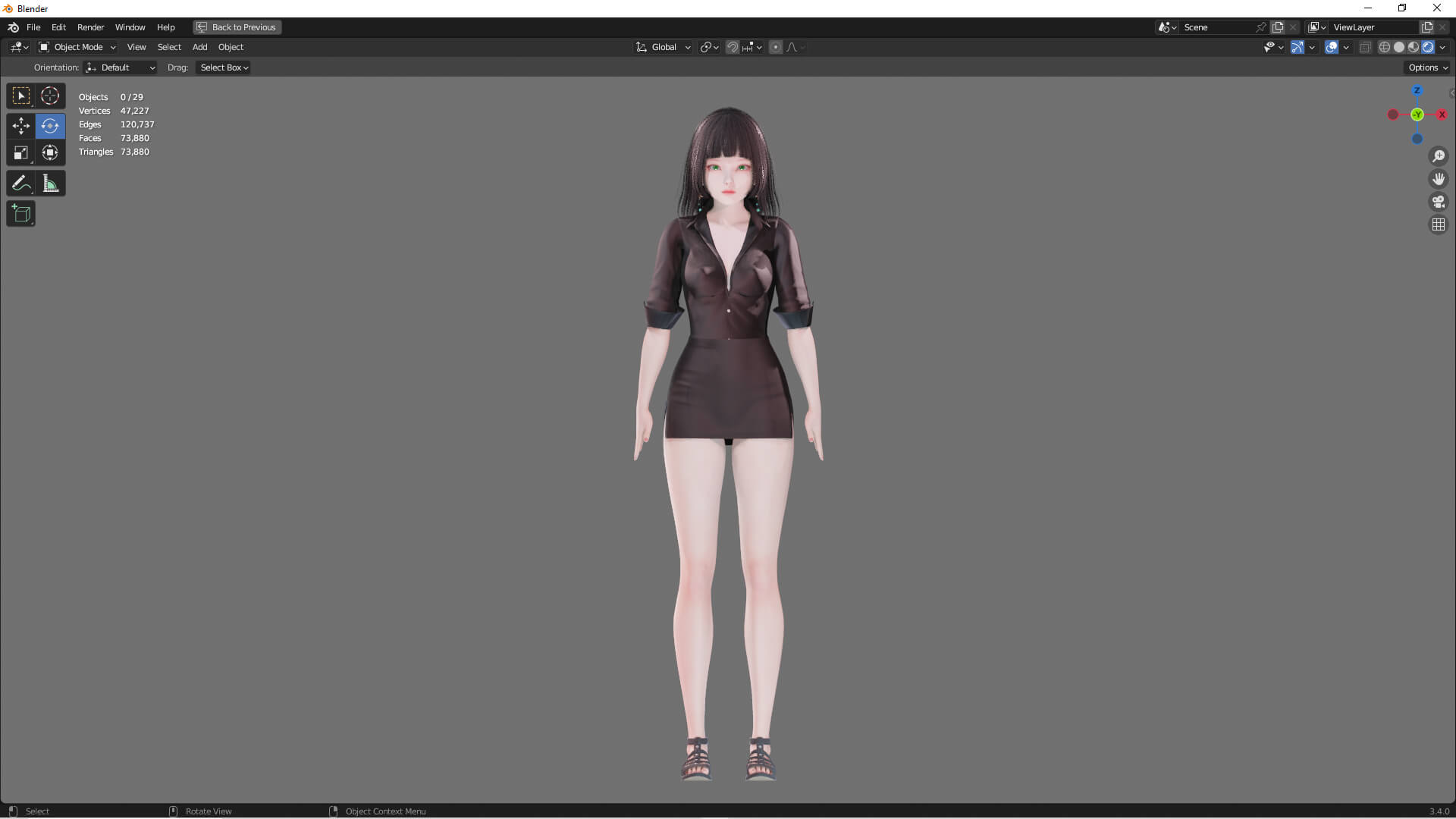 Casual Clothing 0010 - UE5 - Unity - Blender - Animated 3D Model by ...