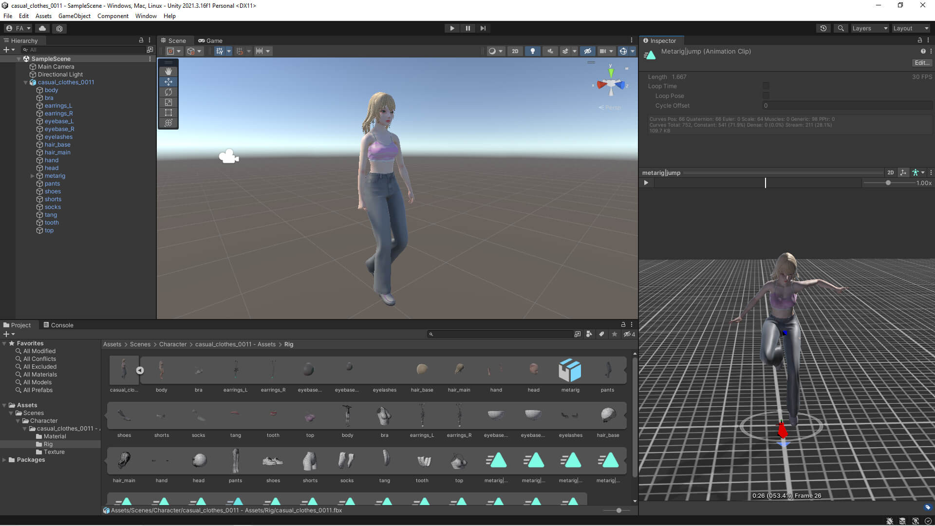 Casual Clothing 0011 - UE5 - Unity - Blender - Animated 3D Model by ...