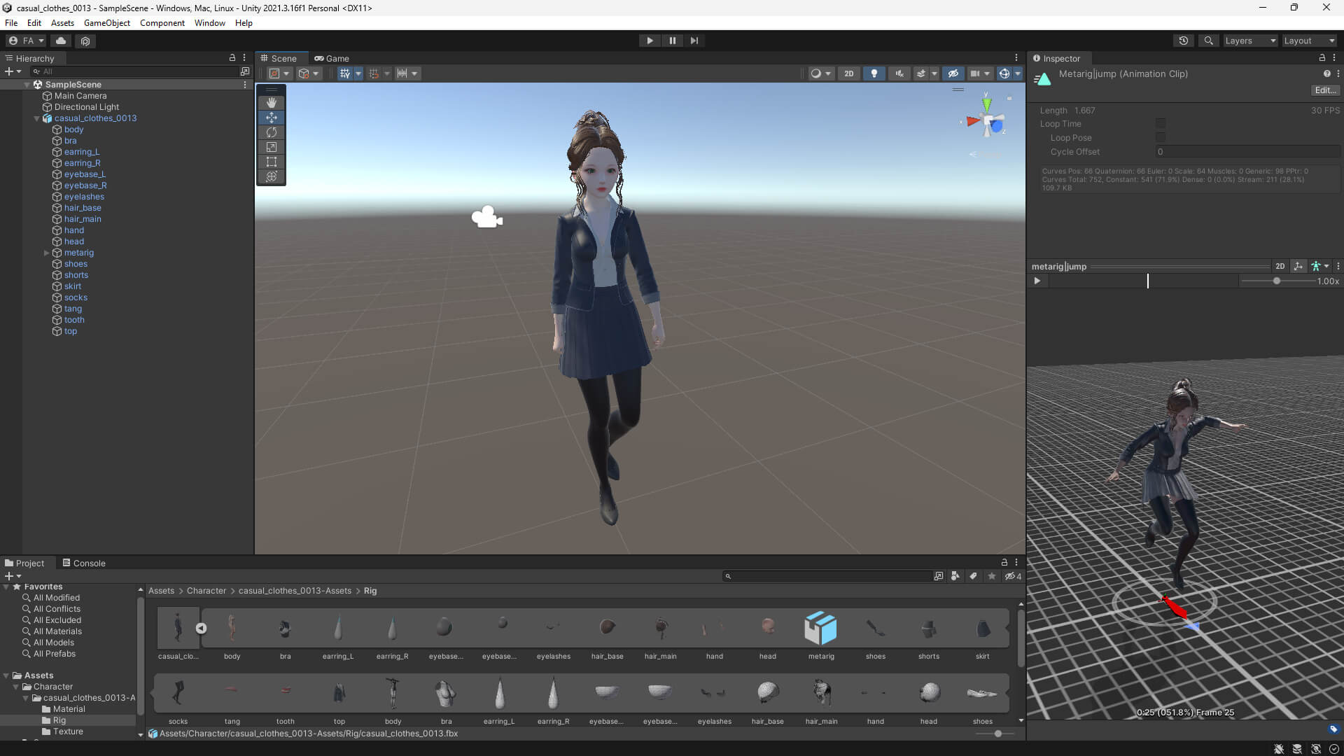 Casual Clothing 0013 - UE5 - Unity - Blender - Animated 3D Model by ...