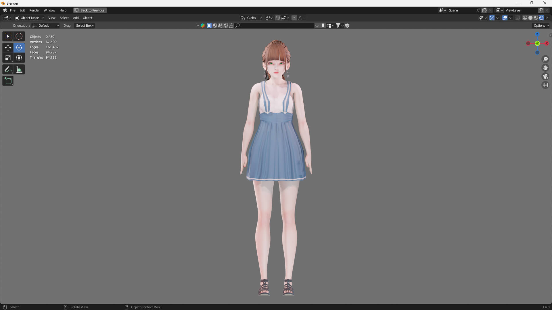 Casual Clothing 0014 Ue5 Unity Blender Animated 3d Model By Blenderanimemodel3d