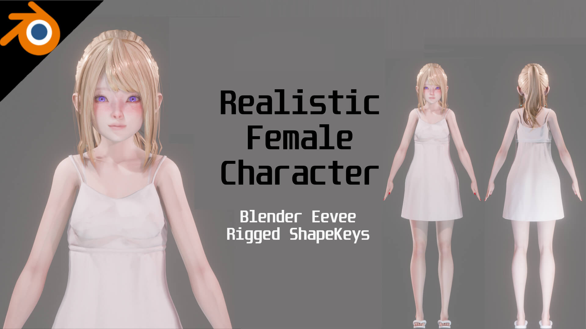 Casual Clothing 0001 - Realistic Female Character - Blender 3D Model by ...