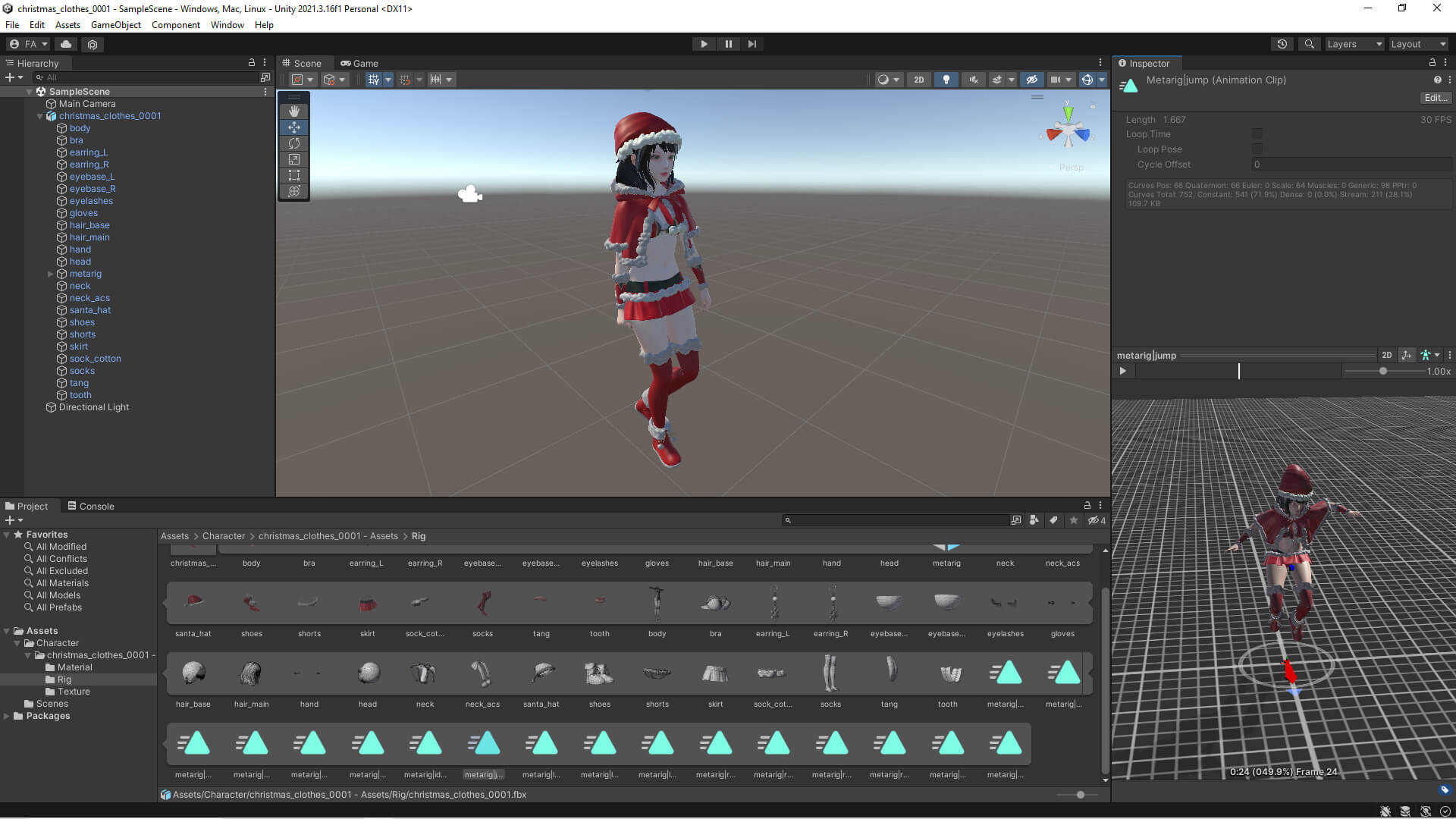 Christmas Clothing 0001 - UE5 - Unity - Blender - Animated 3D Model by ...