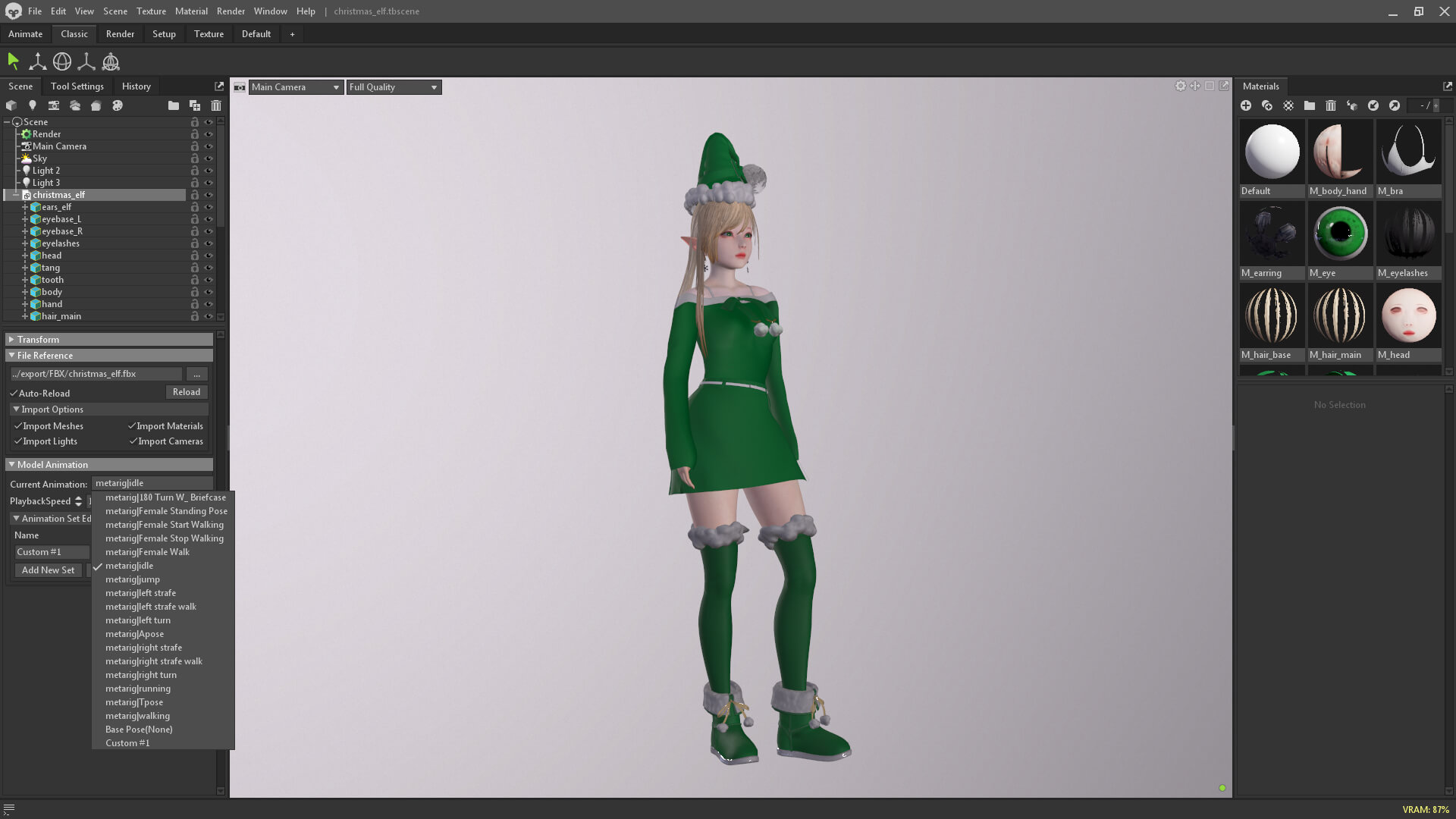 Christmas Elf - UE5 - Unity - Blender - Animated - Realistic 3D Model ...
