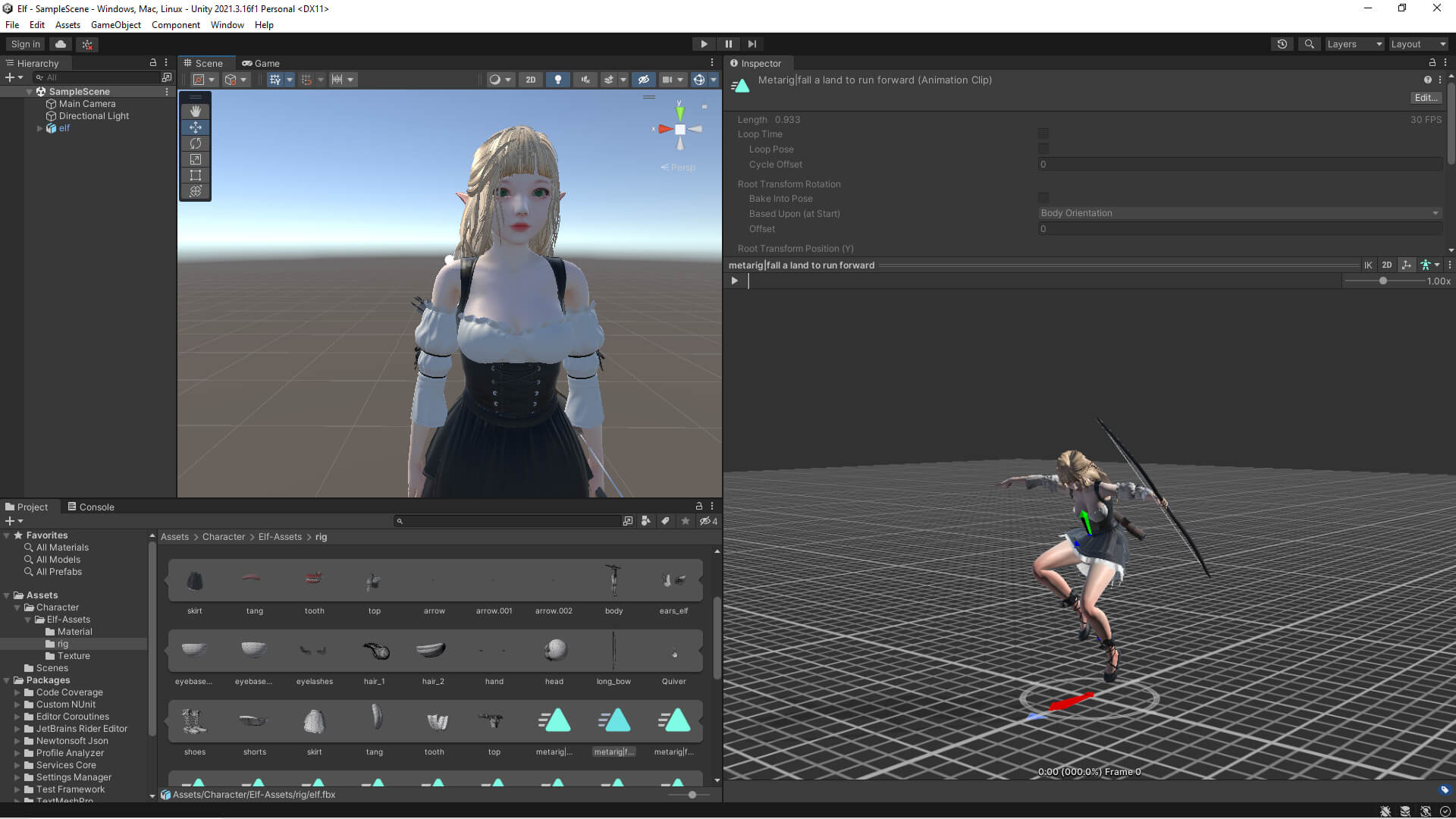 Elf - Realistic Female Character - Blender UE5 Unity 3D Model by ...