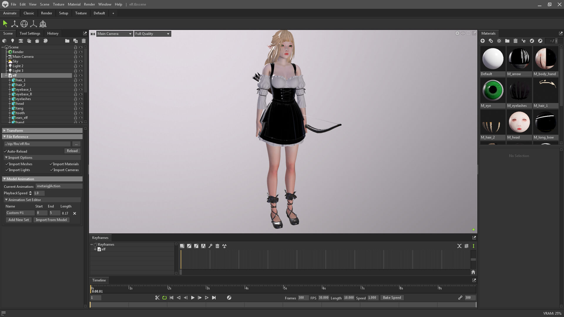Elf Realistic Female Character Blender Ue5 Unity 3d Model By Blenderanimemodel3d