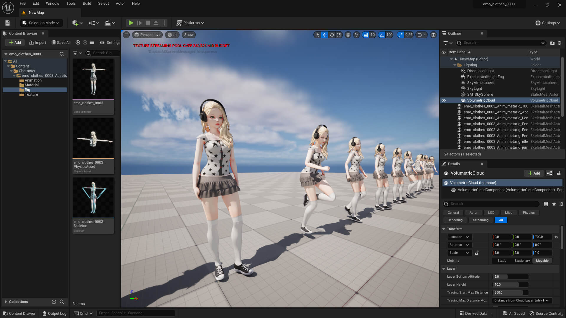 Emo Clothing 0003 Ue5 Unity Blender Animated 3d Model By Blenderanimemodel3d