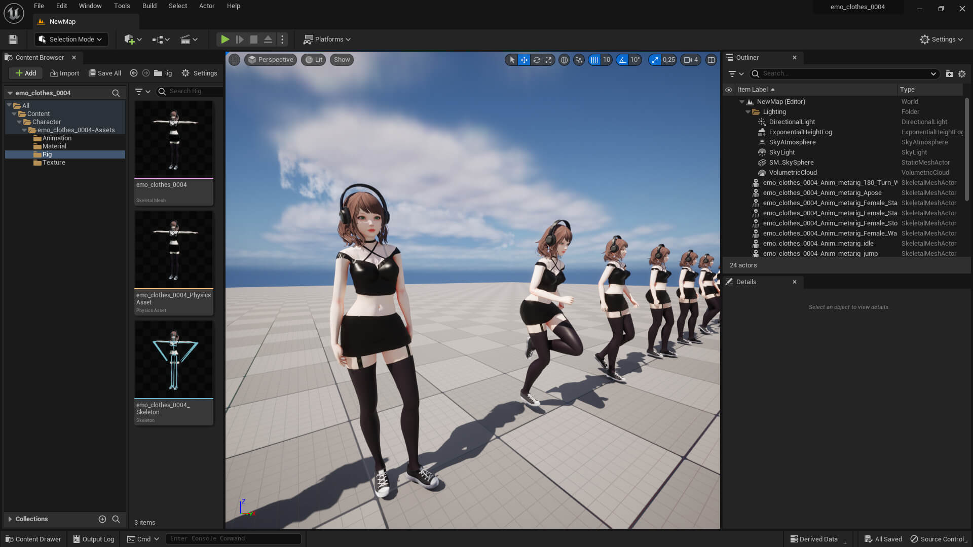 Emo Clothing 0004 Ue5 Unity Blender Animated 3d Model By Blenderanimemodel3d